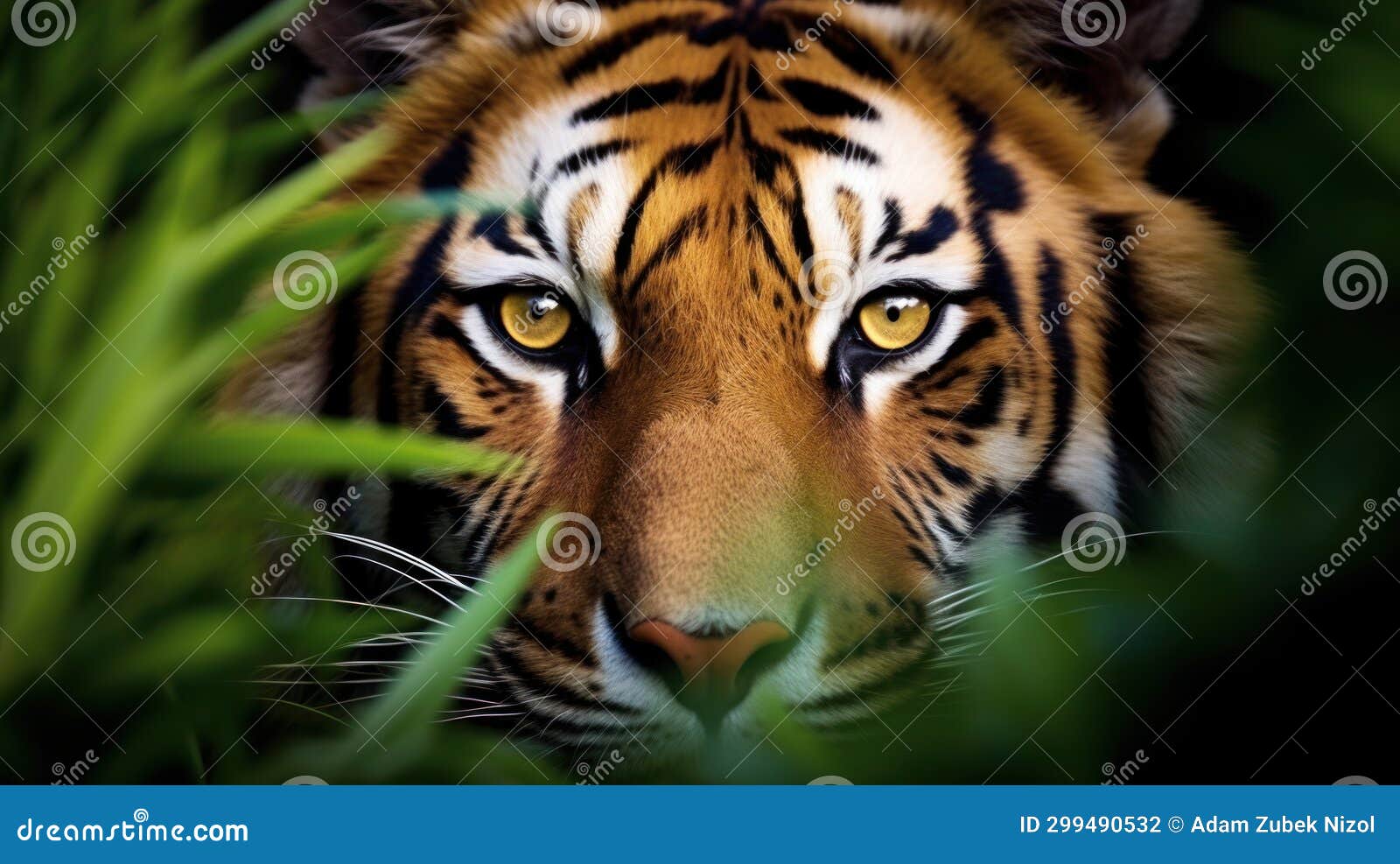 A Tiger Looking at the Camera Stock Photo - Image of snout, striped ...