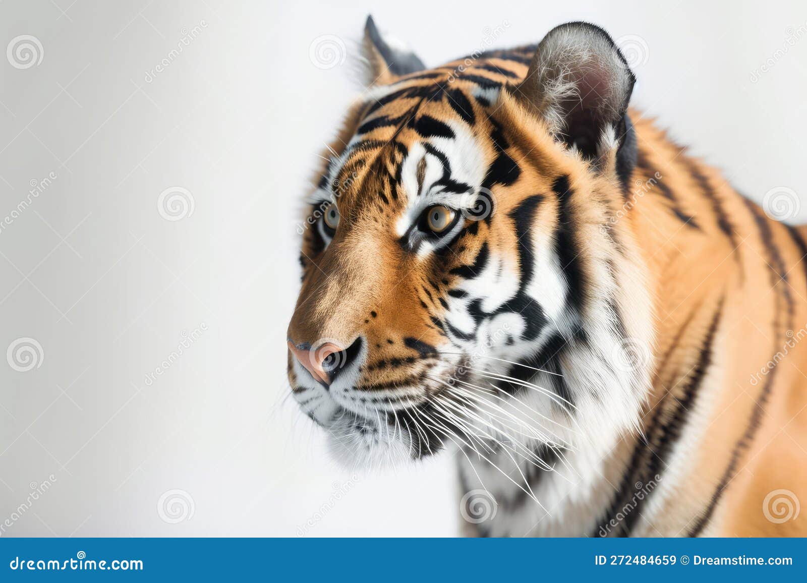 Tiger Macro Photo with Bokeh Effect Art Stock Illustration ...