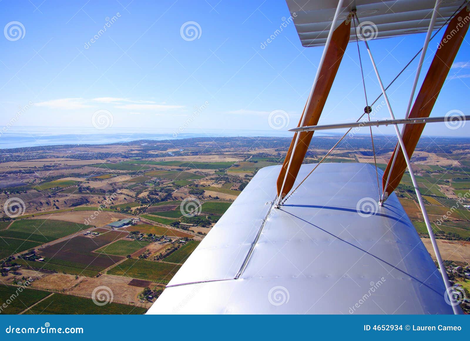 Tiger Moth Over Adelaide stock photo. Image of industry - 4652934