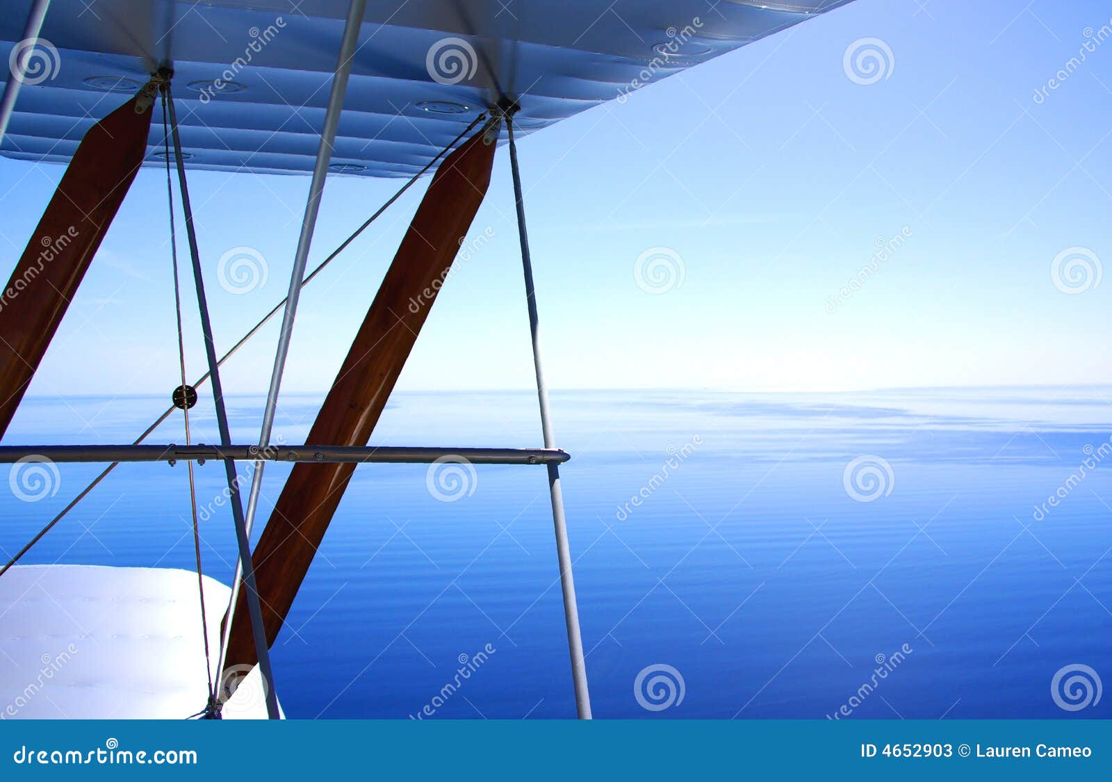 Tiger Moth Over the Gulf St Vincent Stock Image - Image of flat ...