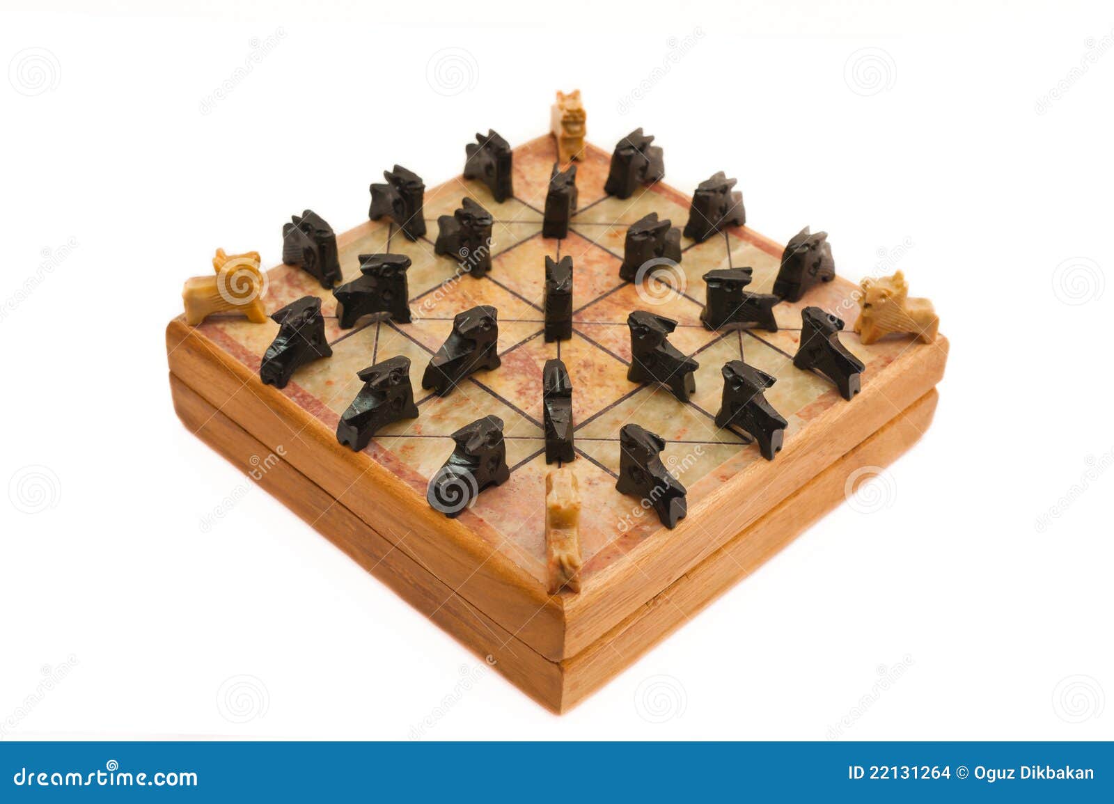 Tiger Moving Game Bagh Chal Nepal Game Stock Photo - Image of mother ...