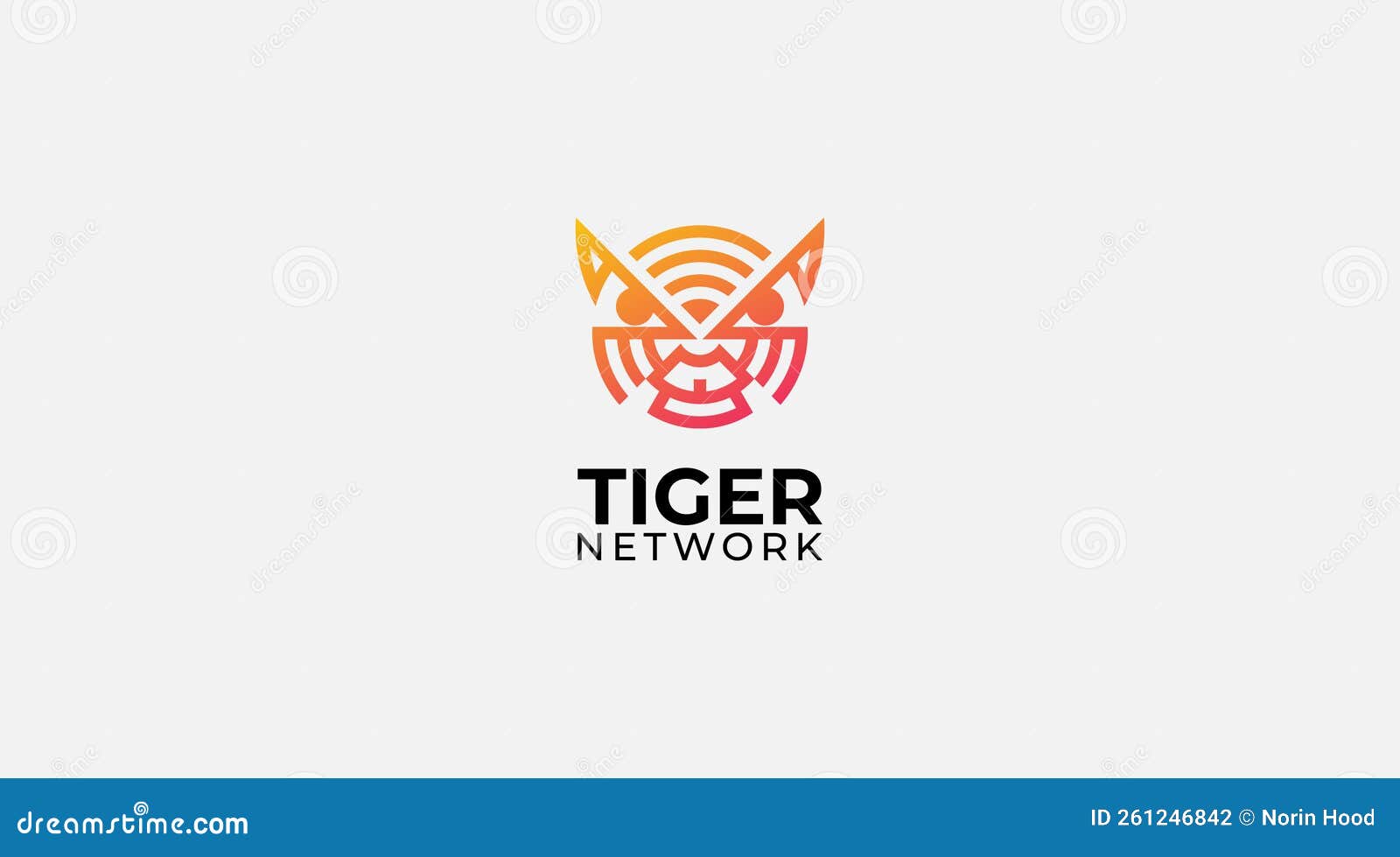 Tiger Network Creative Logo Vector Illustration Stock Vector ...