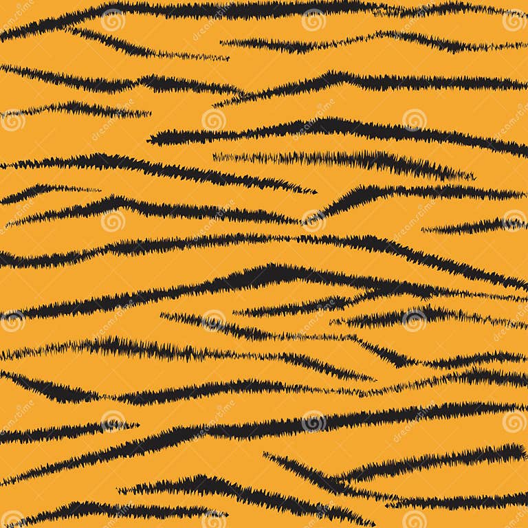 Tiger Pattern Background. Abstract Exotic Pattern. Orange and Black ...