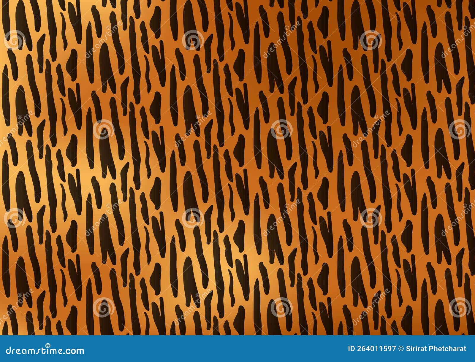 Seamless Pattern Tiger Stripes Design Vector Background Stock Vector ...