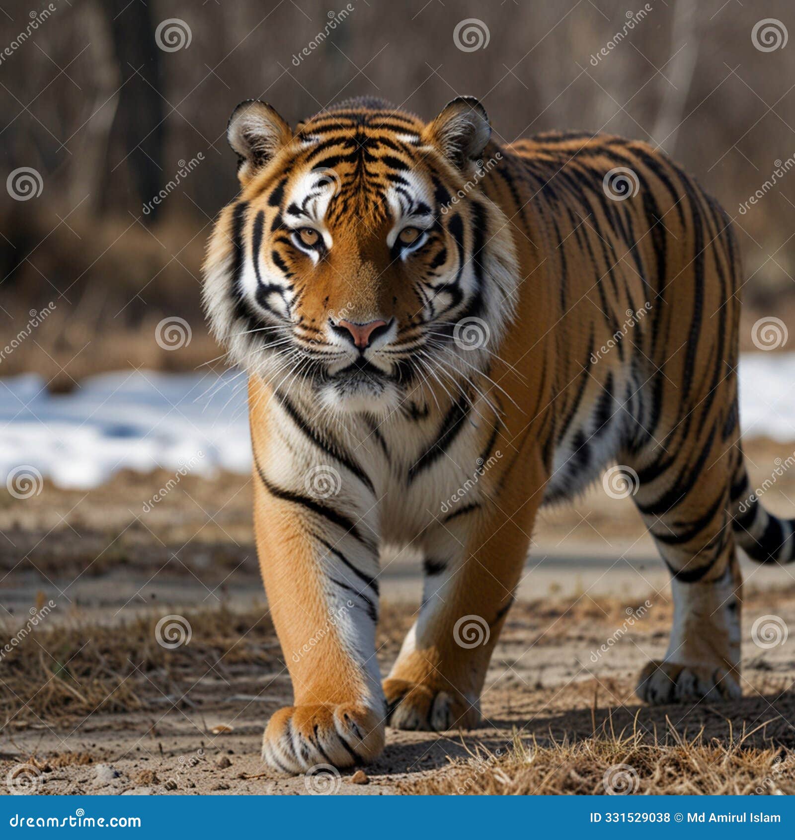 Terrible tiger picture stock illustration. Illustration of like - 331529038