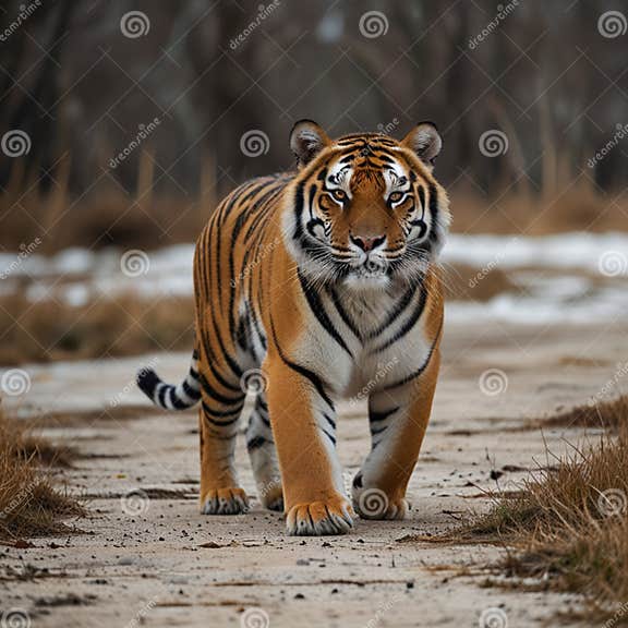 Terrible tiger picture stock illustration. Illustration of color ...