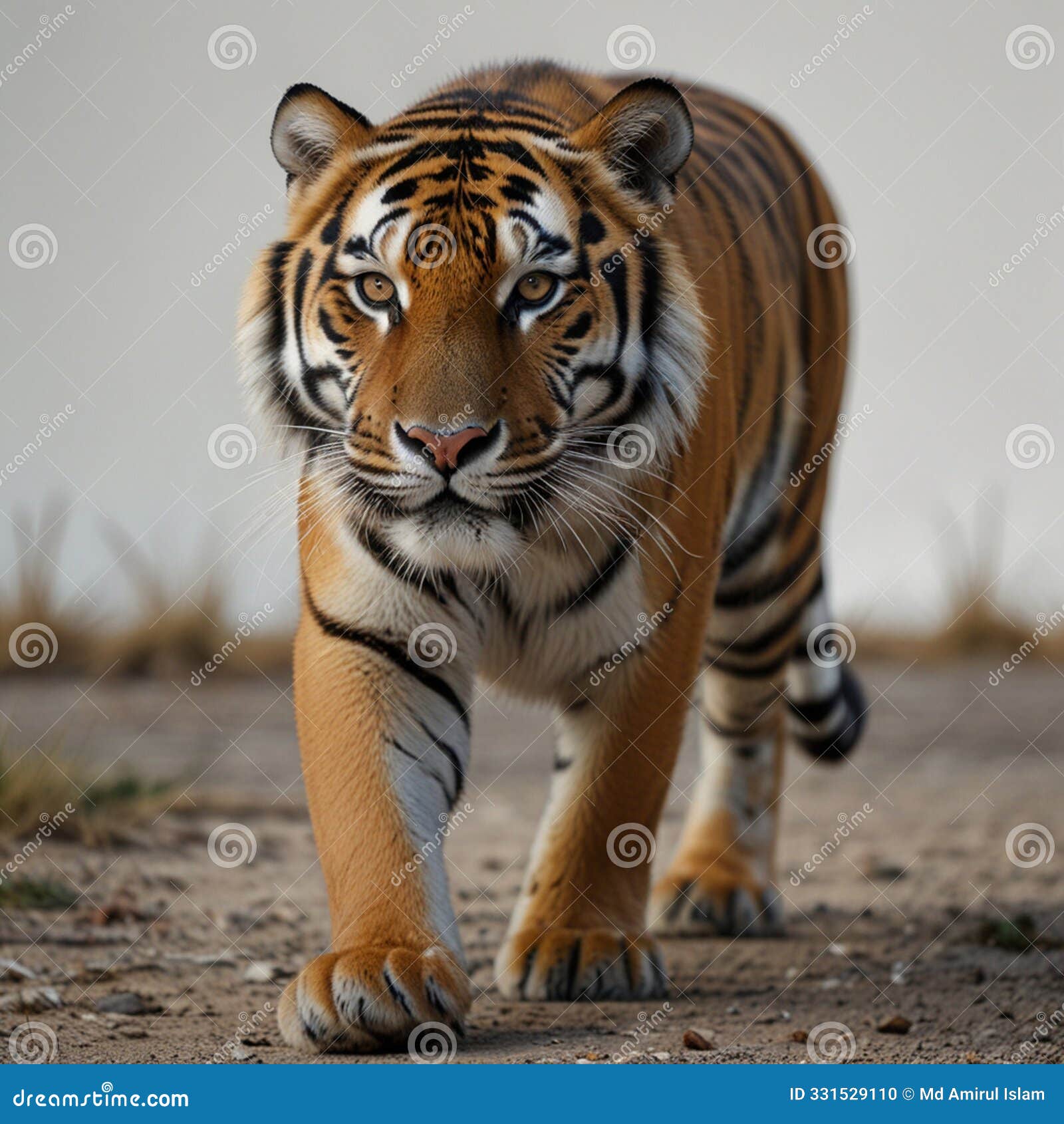 Terrible Tiger Is Angry, Growls Baring Huge Fangs, Isolated On White ...