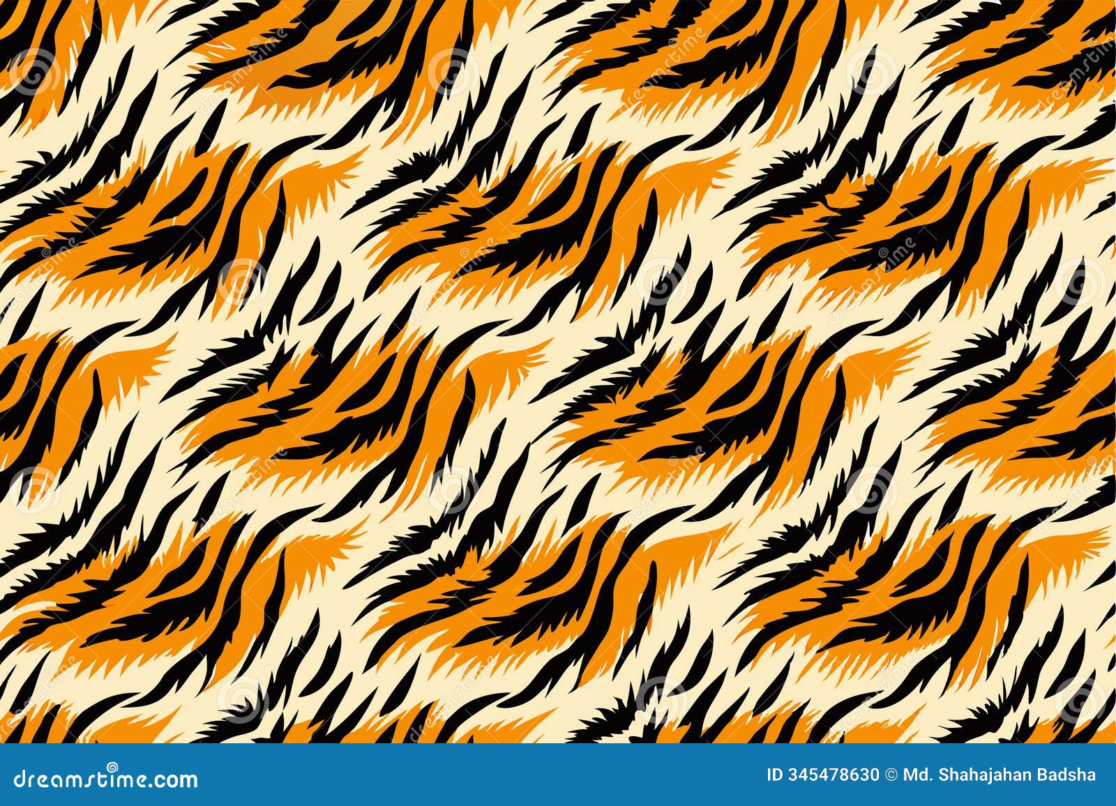 Tiger Print Texture Tiger Print Seamless Pattern Stock Illustration ...
