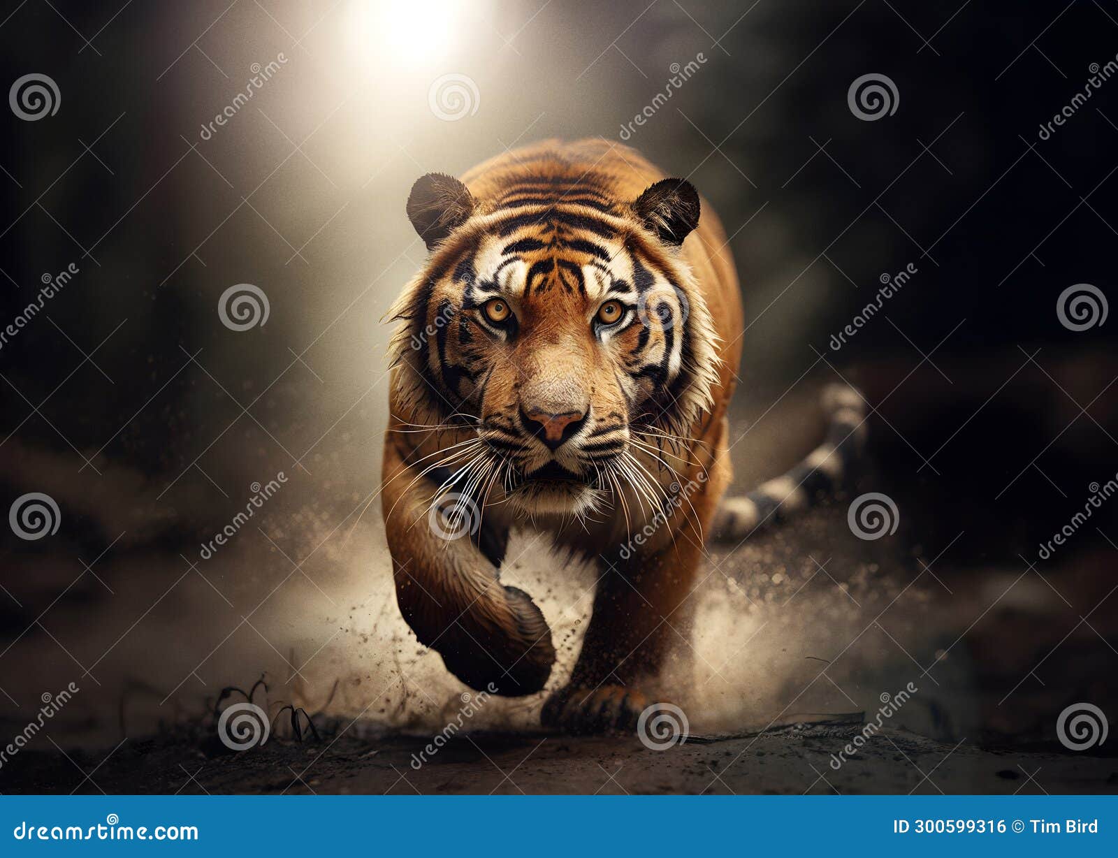 Tiger Running Towards the Camera Stock Photo - Image of hunting, eyes ...