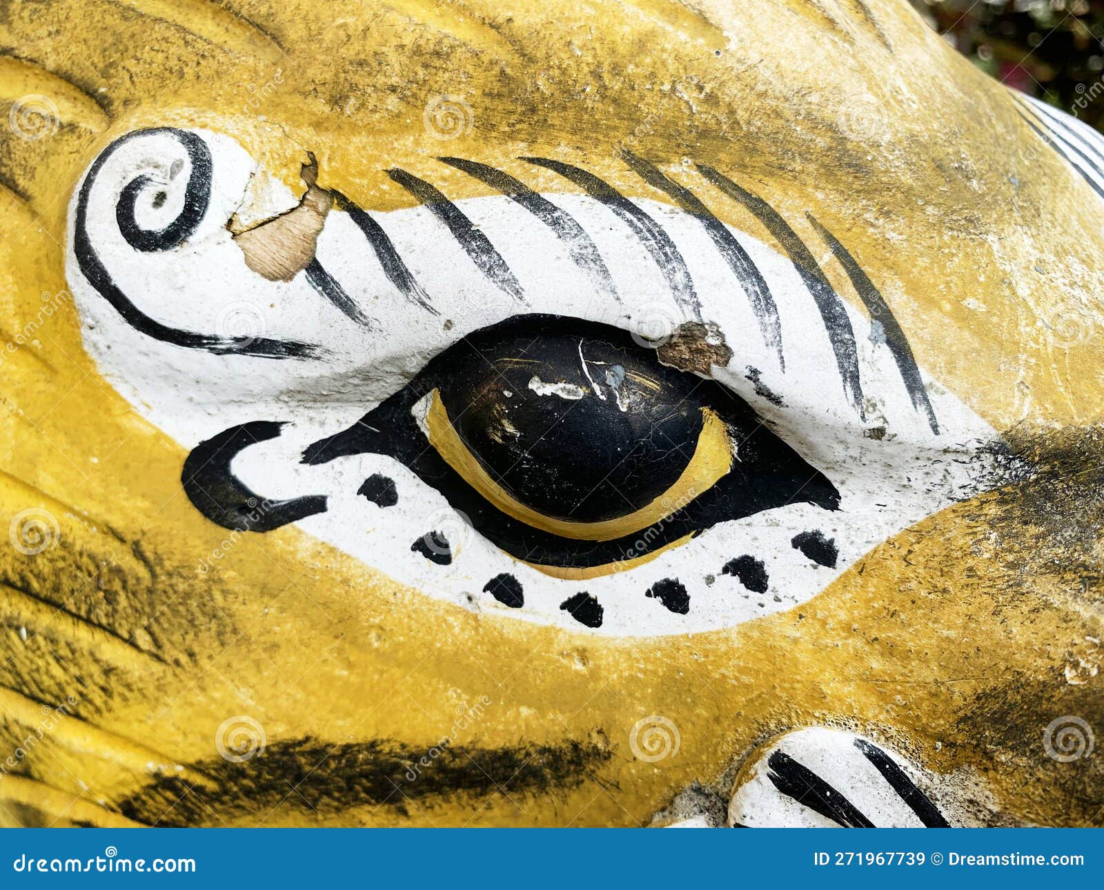 Tiger S Eye Shape of a Traditional Clay Sculpture Stock Image - Image ...