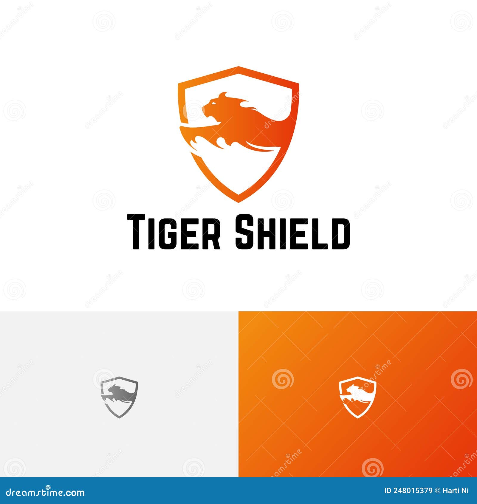 Tiger Shield Gaming Tactical Logo Design Stock Photo | CartoonDealer ...