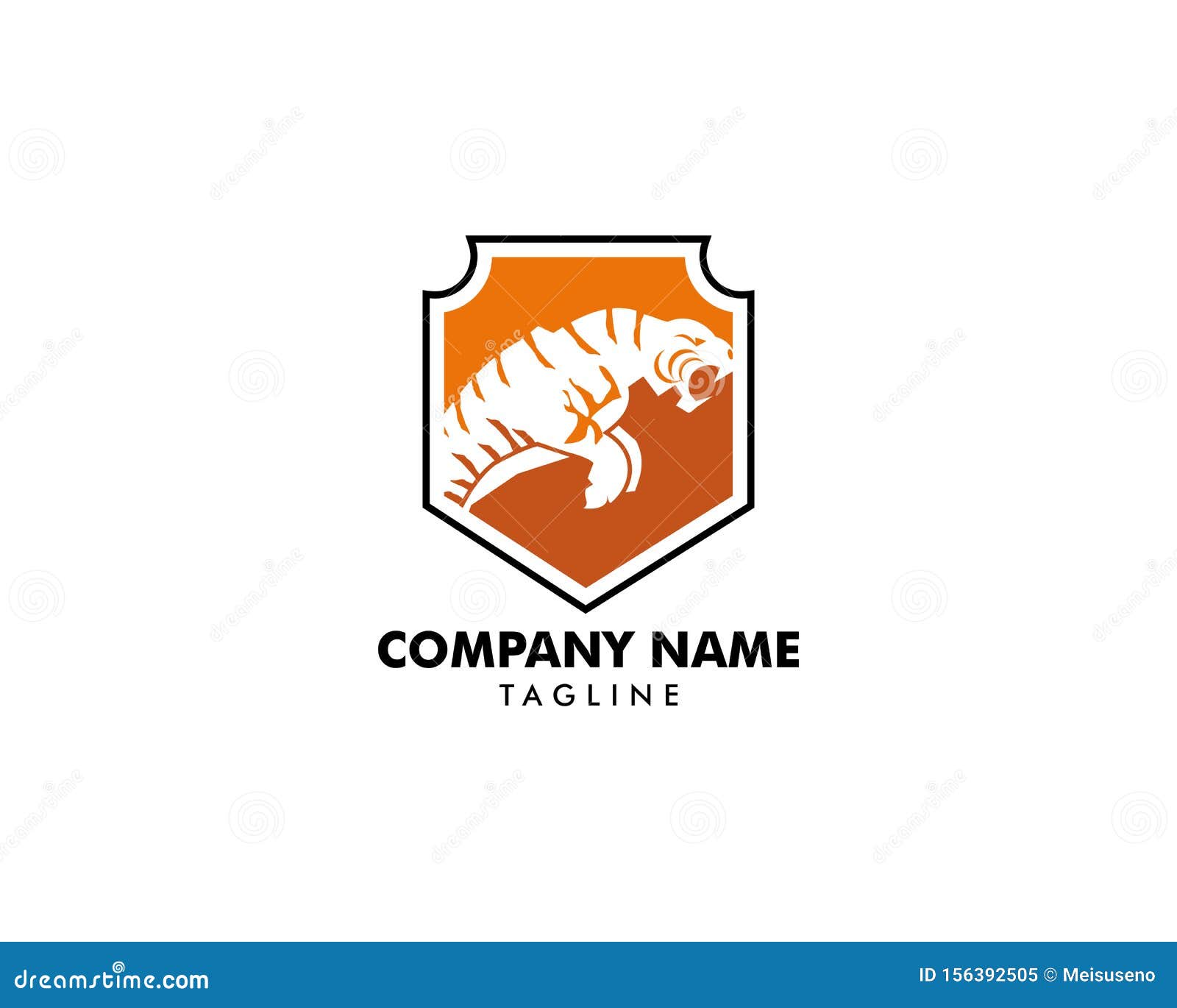 Tiger Shield Logo Design Template Stock Vector - Illustration of royal ...
