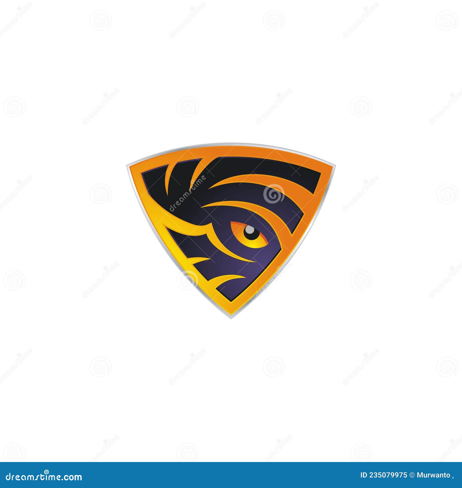 Tiger Shield Protect Logo Design Stock Vector - Illustration of nature ...