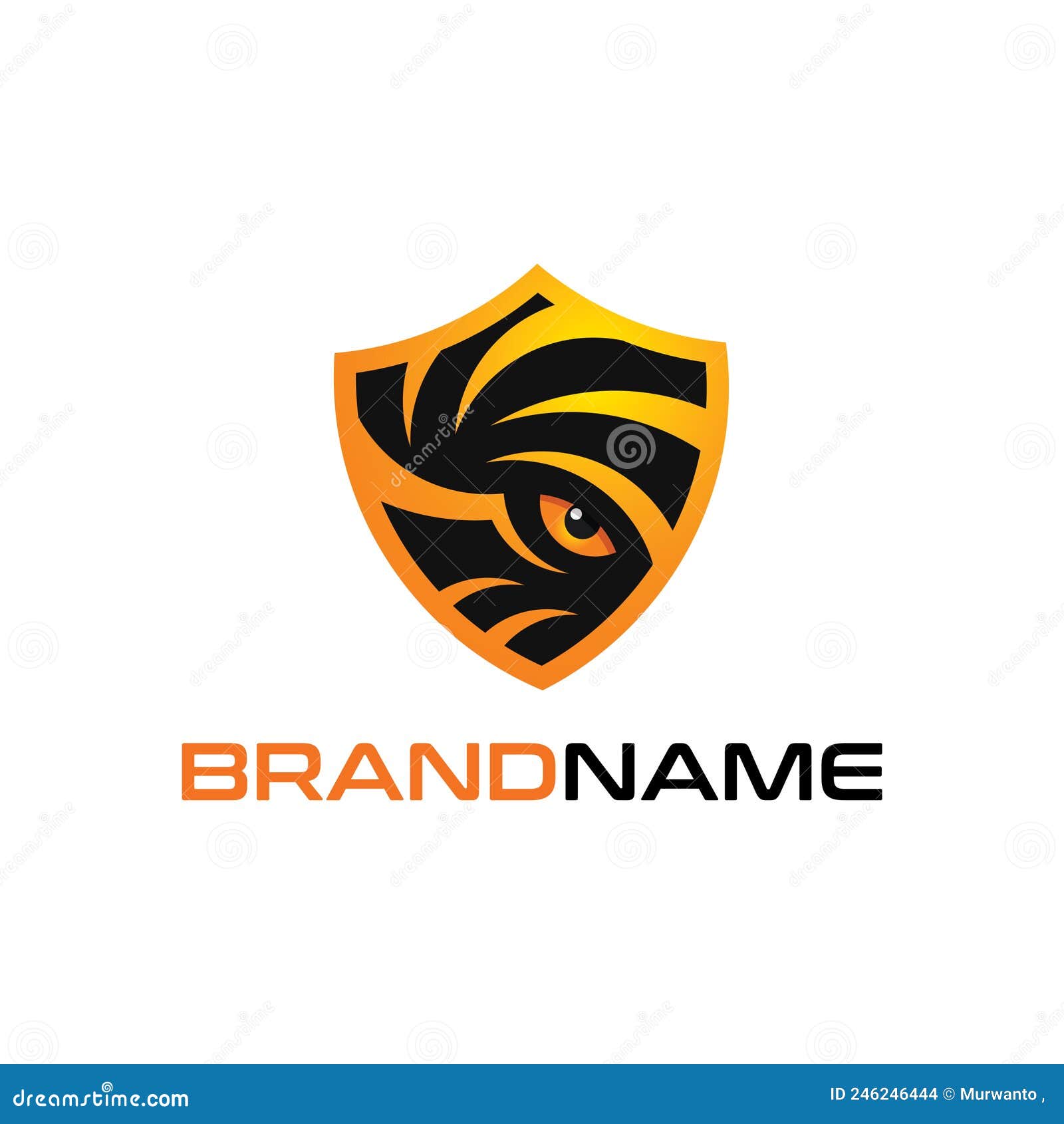 Tiger Shield Logo Design Template ,Lion Head Logo ,Element For The ...