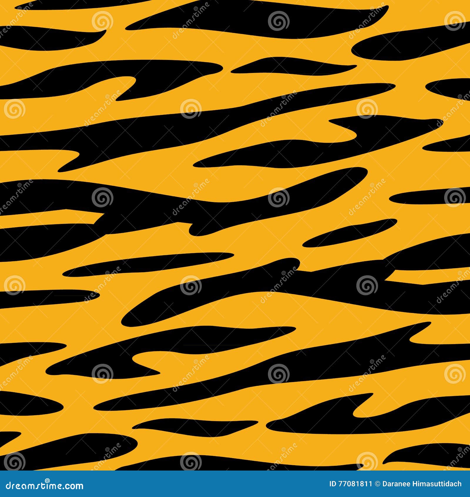 Tiger Skin Animal Texture Wallpaper Vector Stock Vector - Illustration ...