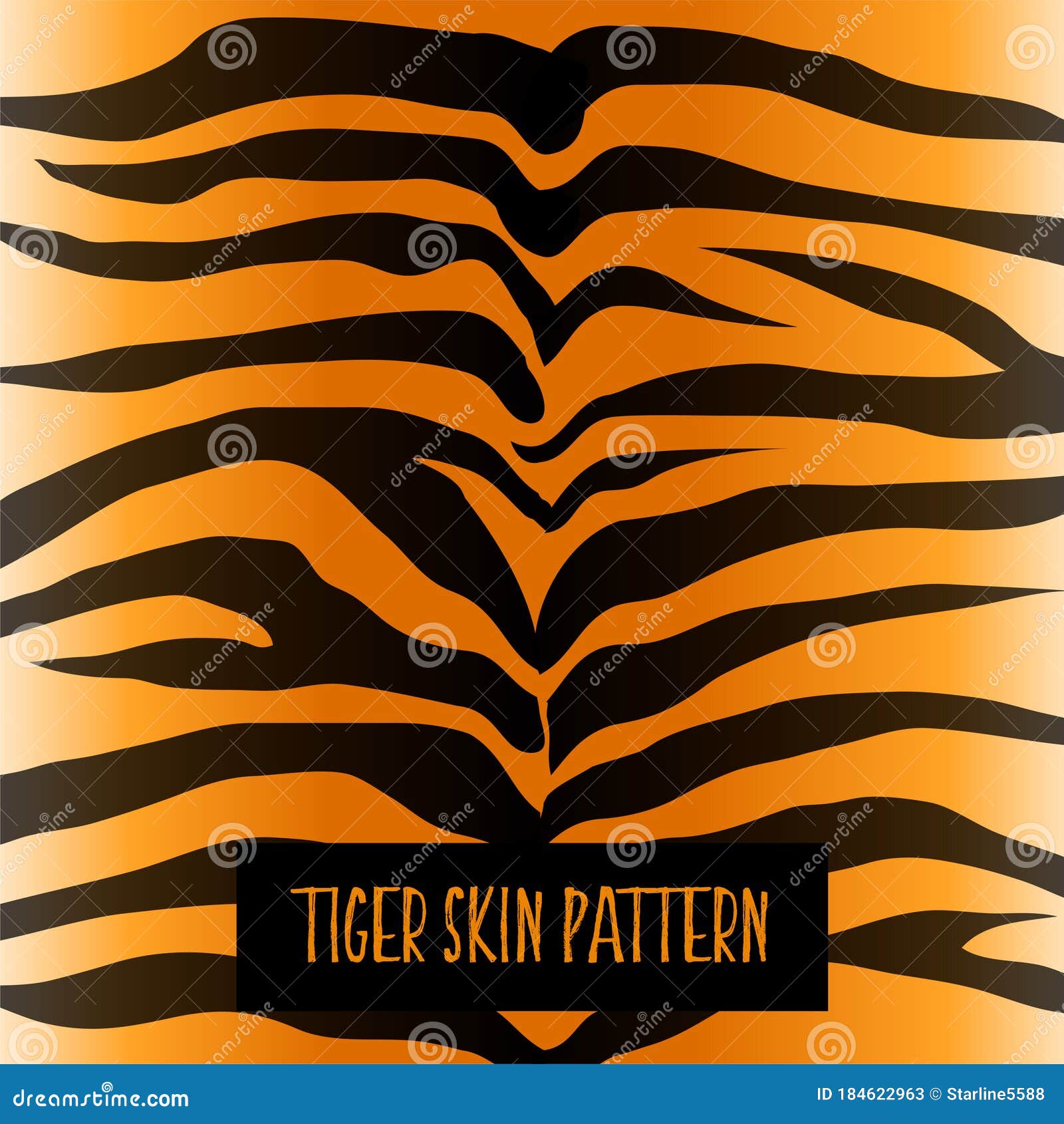 Tiger Skin Pattern Texture Design Stock Vector - Illustration of farm ...