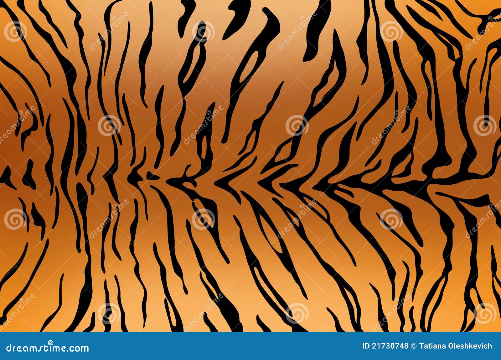 Tiger Skin Pattern Cartoon Vector | CartoonDealer.com #25627979