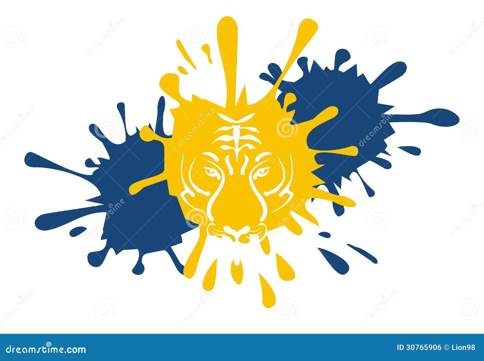 Tiger Splash With Light Trails Royalty-Free Stock Photo | CartoonDealer ...