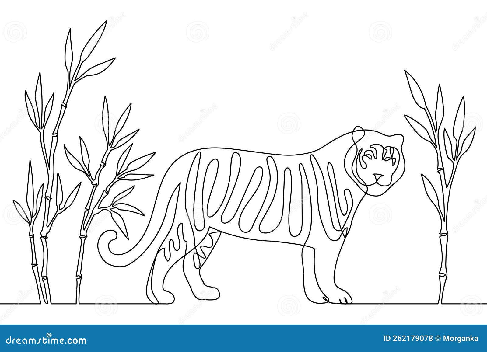 Tiger Standing In Dub Dancing Pose, Cute Cartoon Wild Animal Doing ...