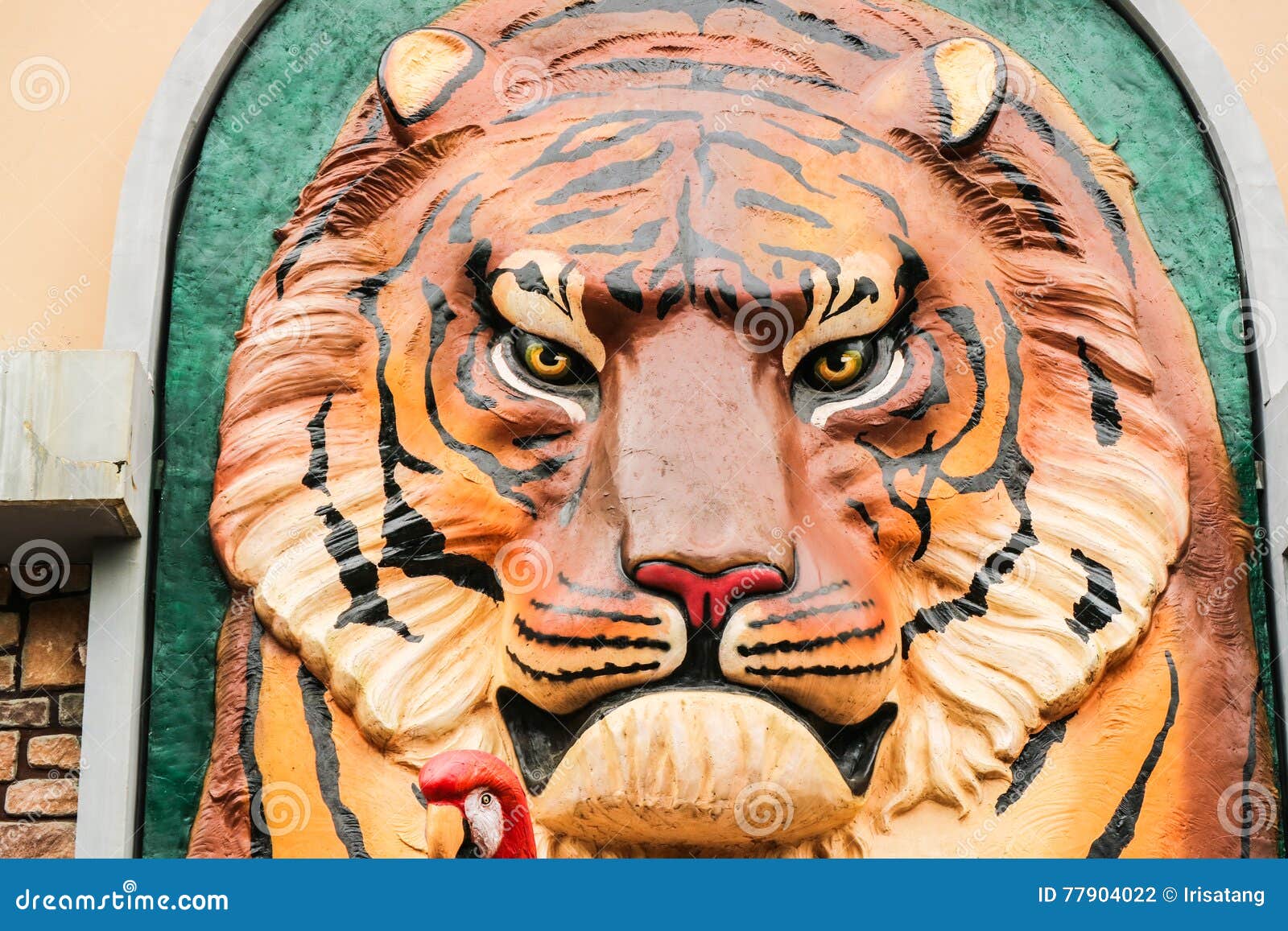 Tiger stone stock photo. Image of lying, white, resting - 77904022