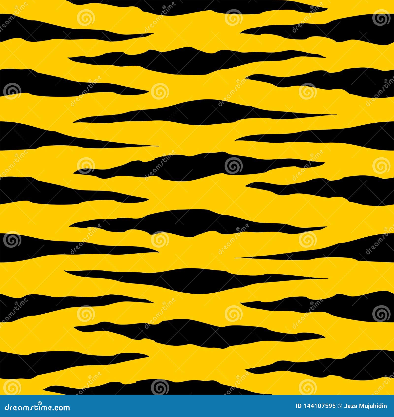 Tiger Stripes Seamless Pattern Vector Stock Vector - Illustration of ...