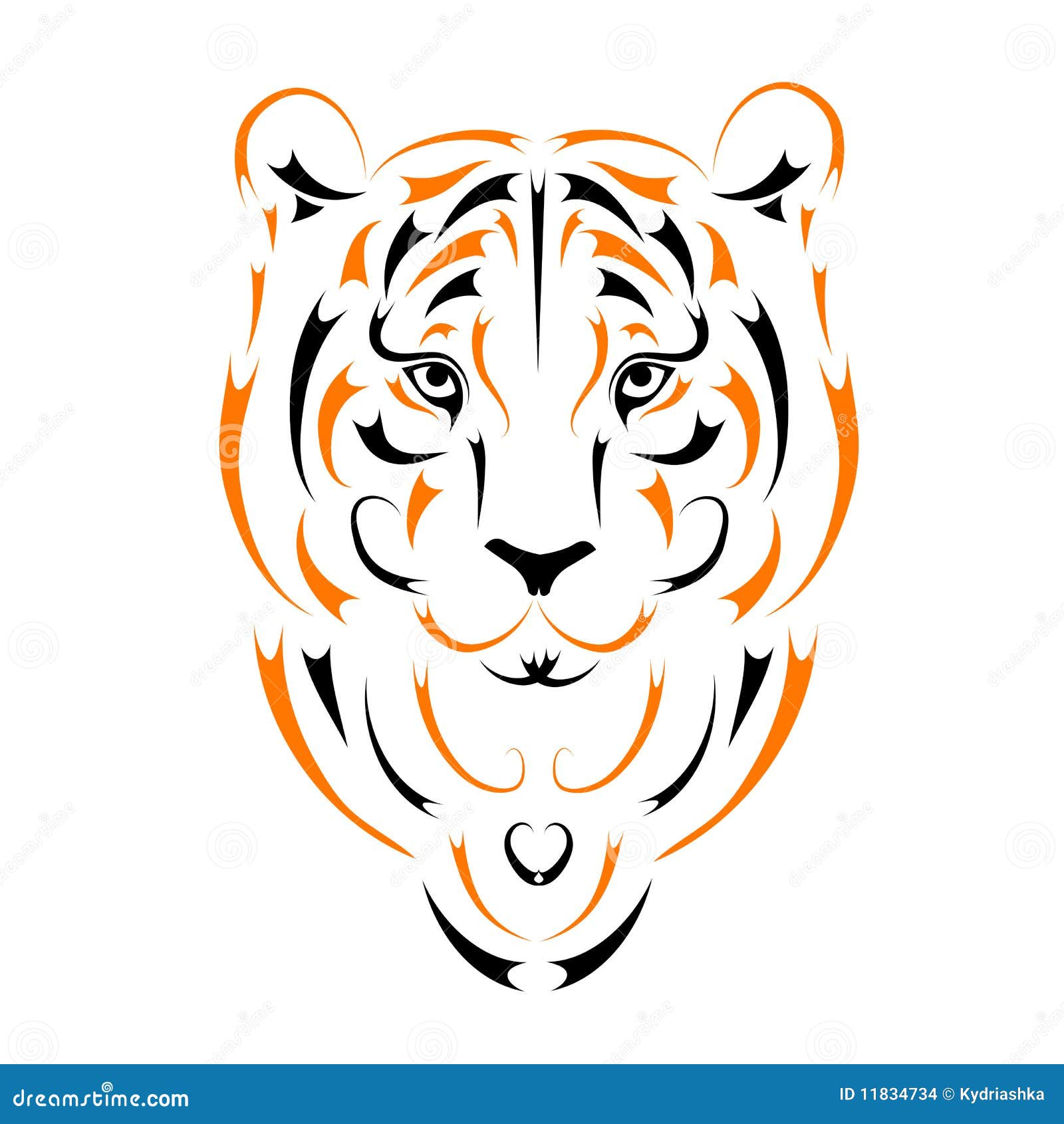 Tiger, symbol year stock vector. Illustration of bengal - 11834734