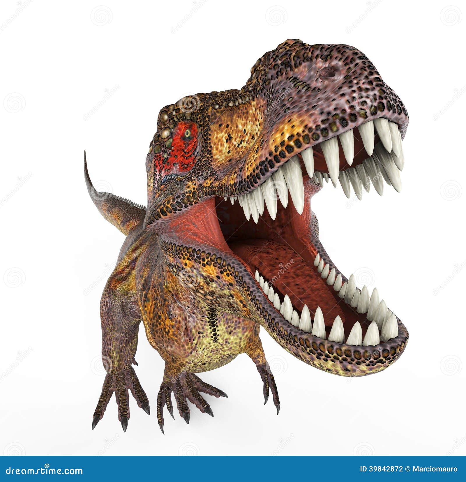 Tiger t rex stock abbildung. Illustration von munch, rüber - 39842872