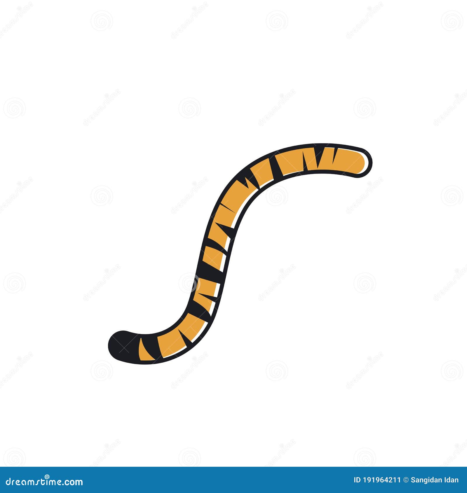Tiger Tail Vector Illustration | CartoonDealer.com #56578908 Tiger Tail Vector Illustration | CartoonDealer.com #56578908