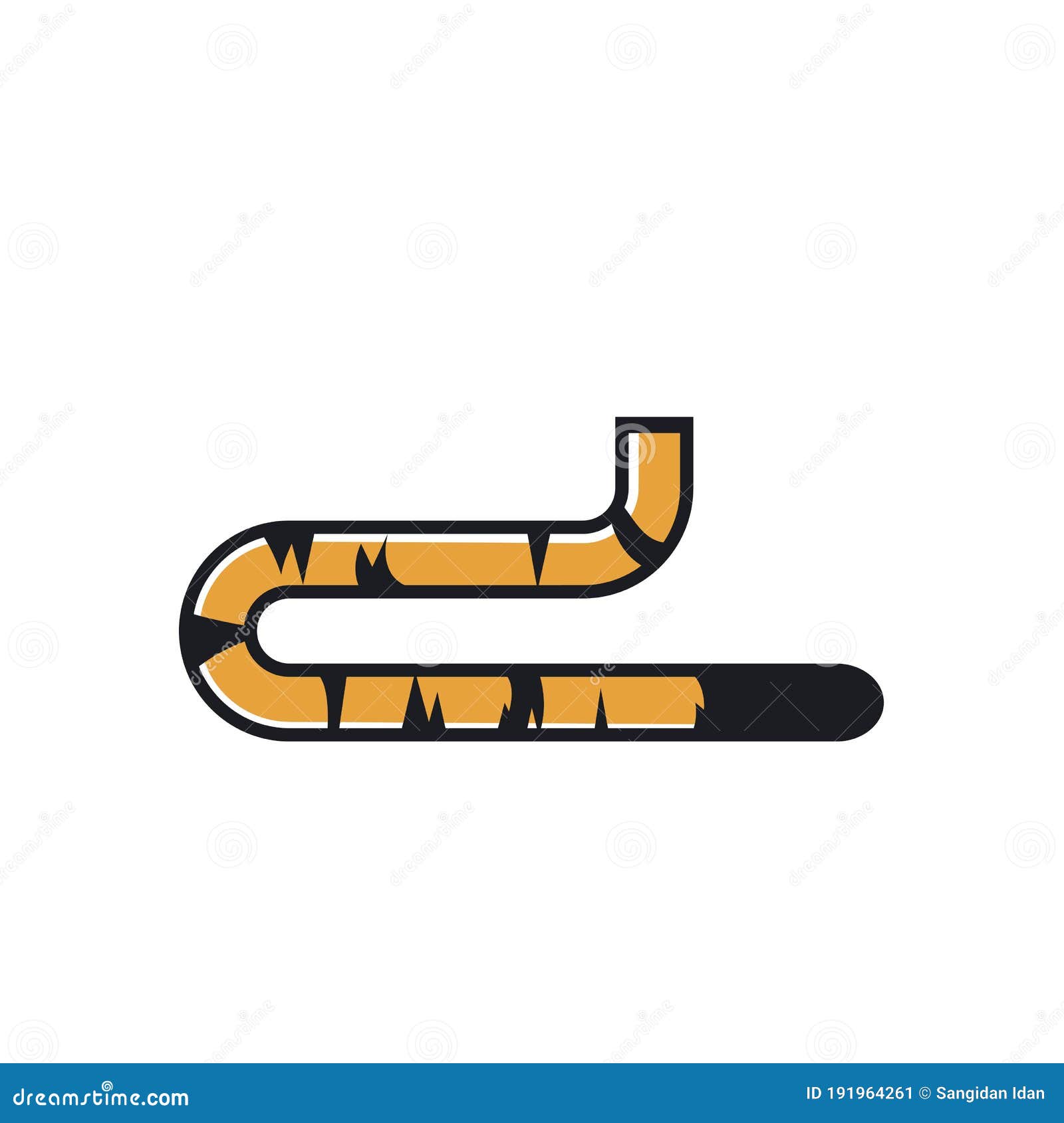 Tiger Tail Icon Vector Illustration Design Stock Vector - Illustration ...