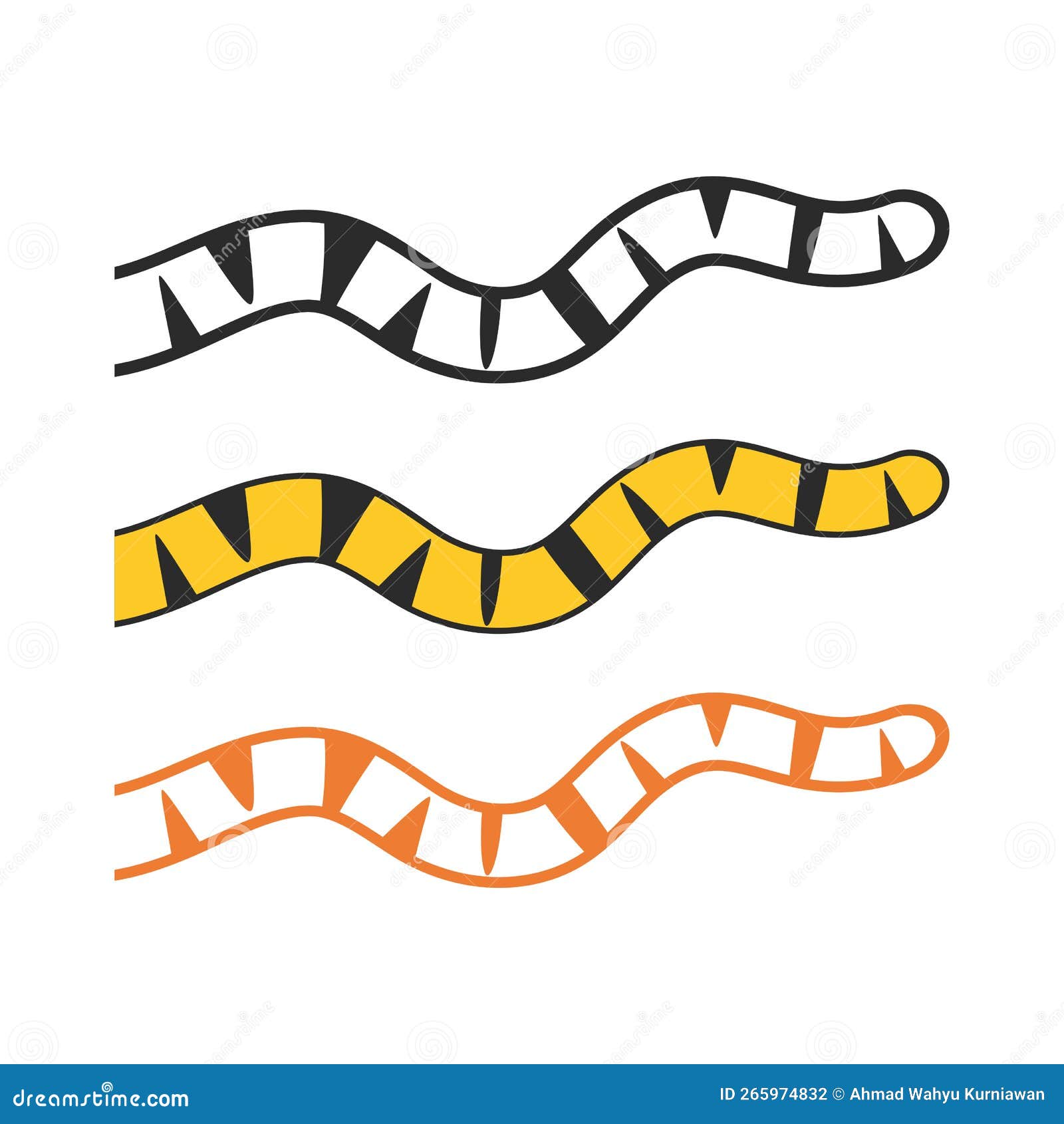Tiger tail icon vector stock vector. Illustration of font - 265974832