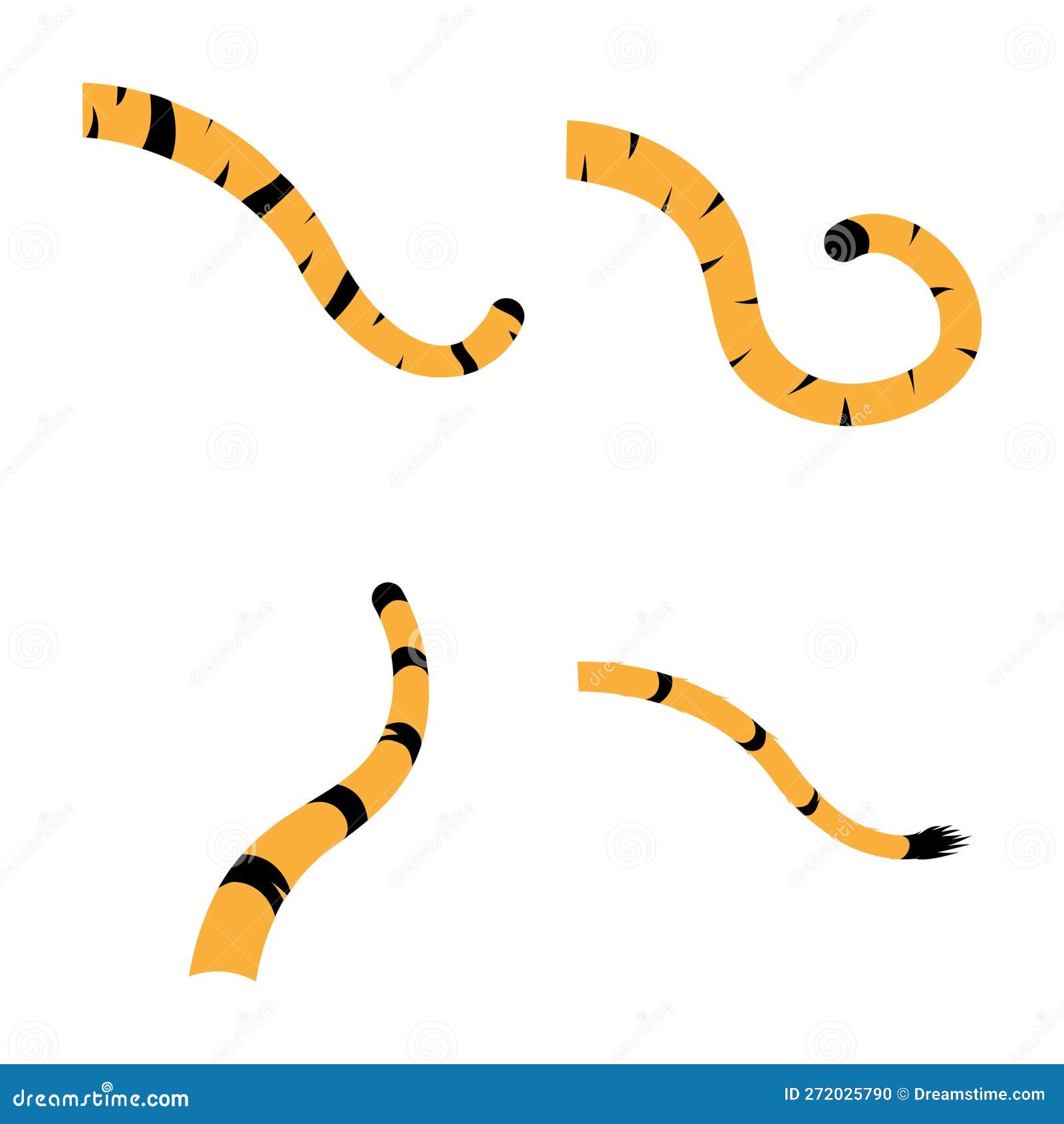 Tiger tail icon vector stock illustration. Illustration of year - 272025790