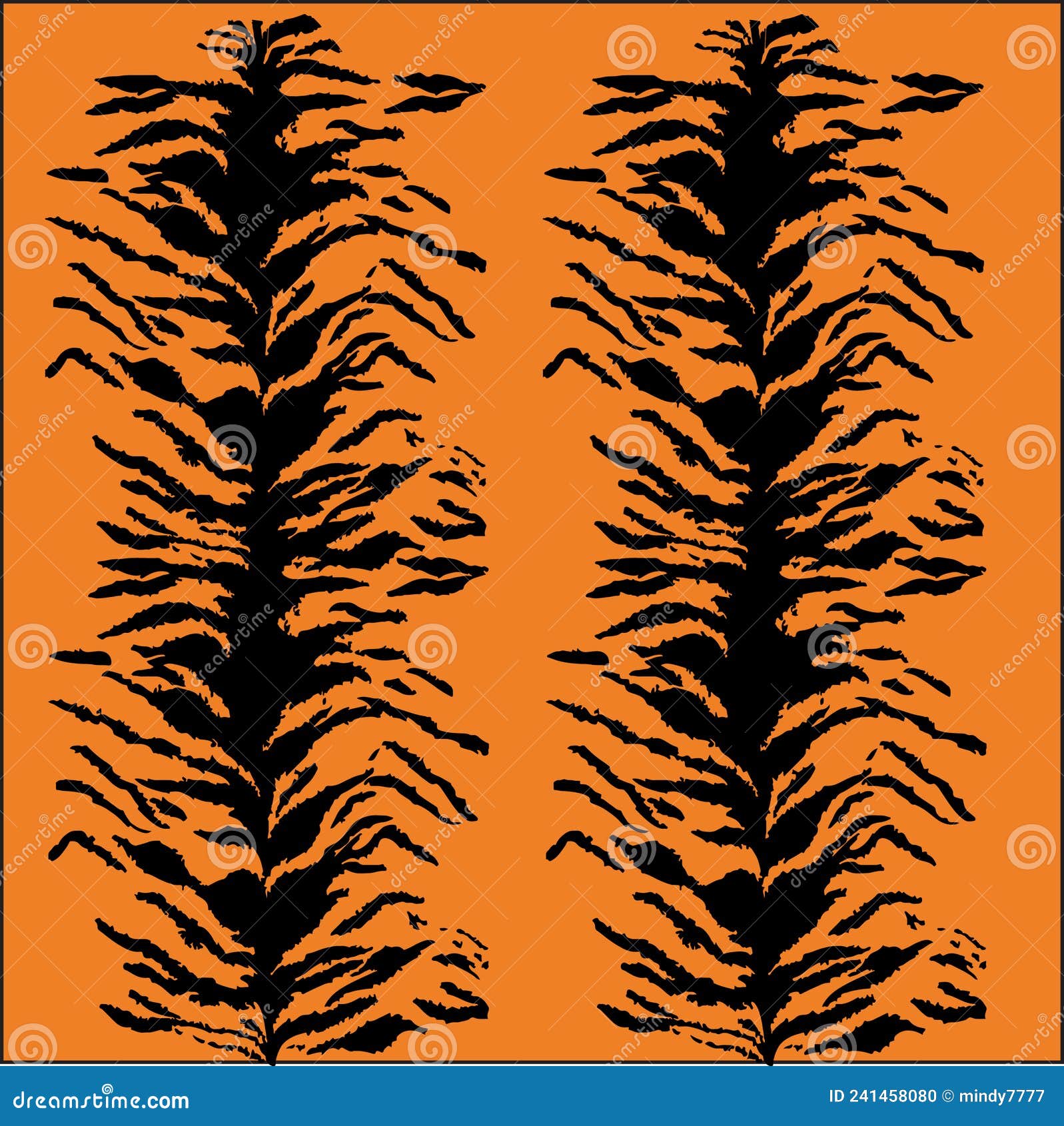 Tiger Texture Pattern Design Vector. Stock Vector - Illustration of ...