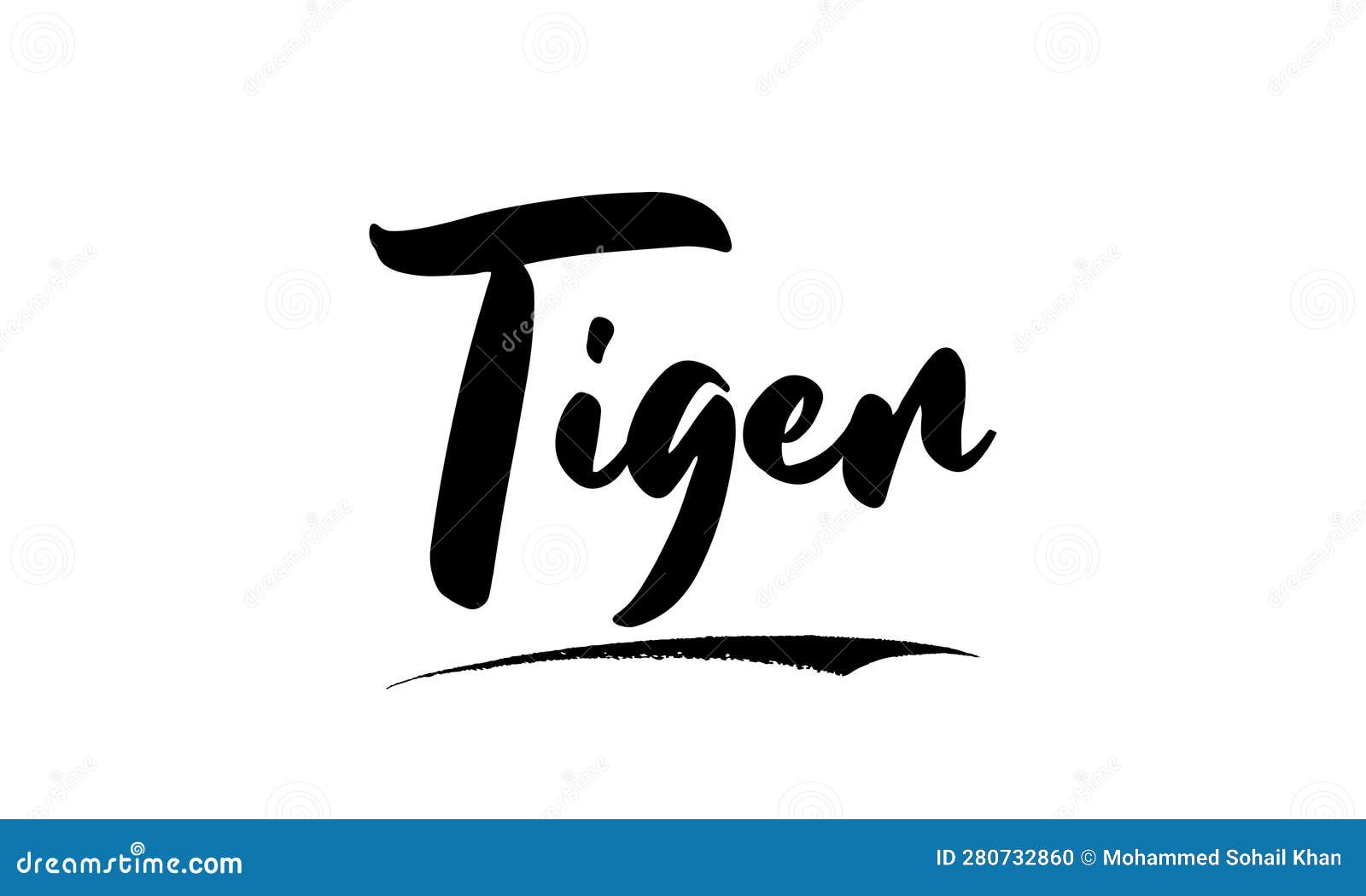 Tiger Typography Lettering Text Vector Design Quote Stock Vector ...