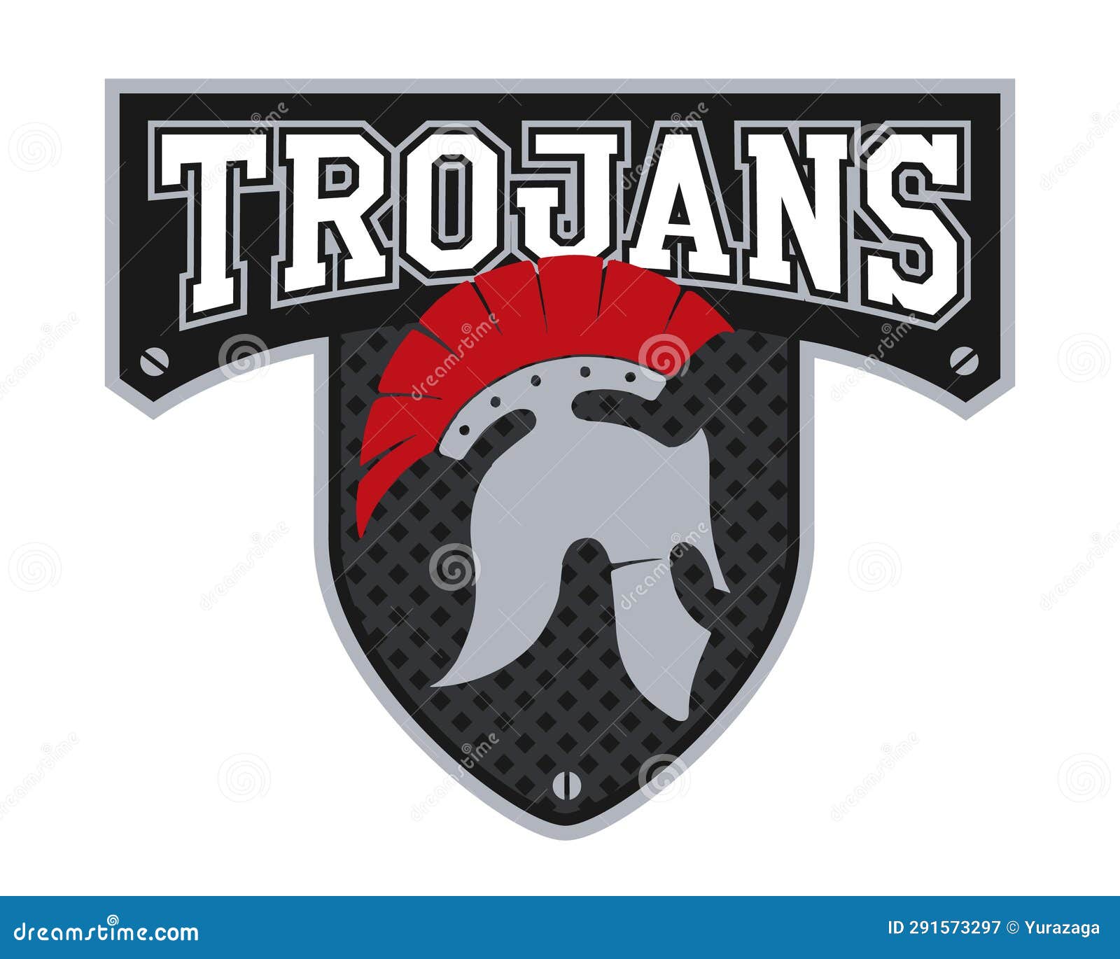 Trojans logo design stock vector. Illustration of icon - 291573297