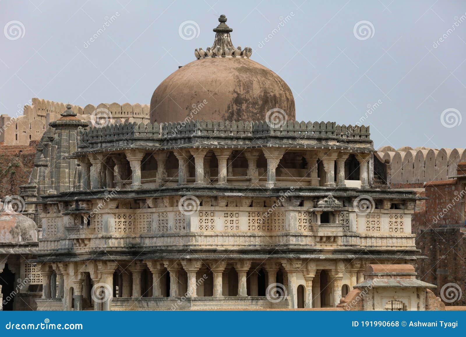 Close View of Devi Mandir of Kumbhalgadh Fort Stock Photo - Image of ...