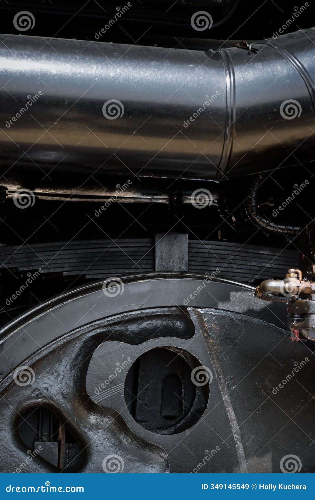 Tight Detail of Vintage Steam Engine Side Stock Image - Image of black ...