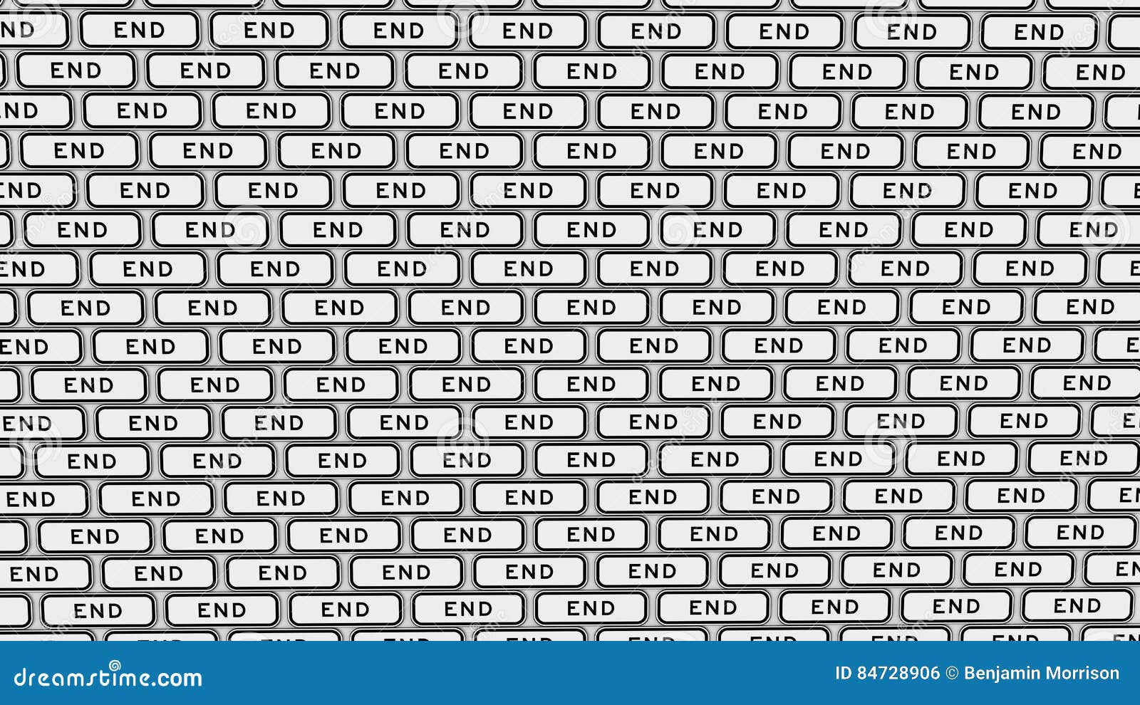 Tight Grid of End Signs stock illustration. Illustration of safety ...