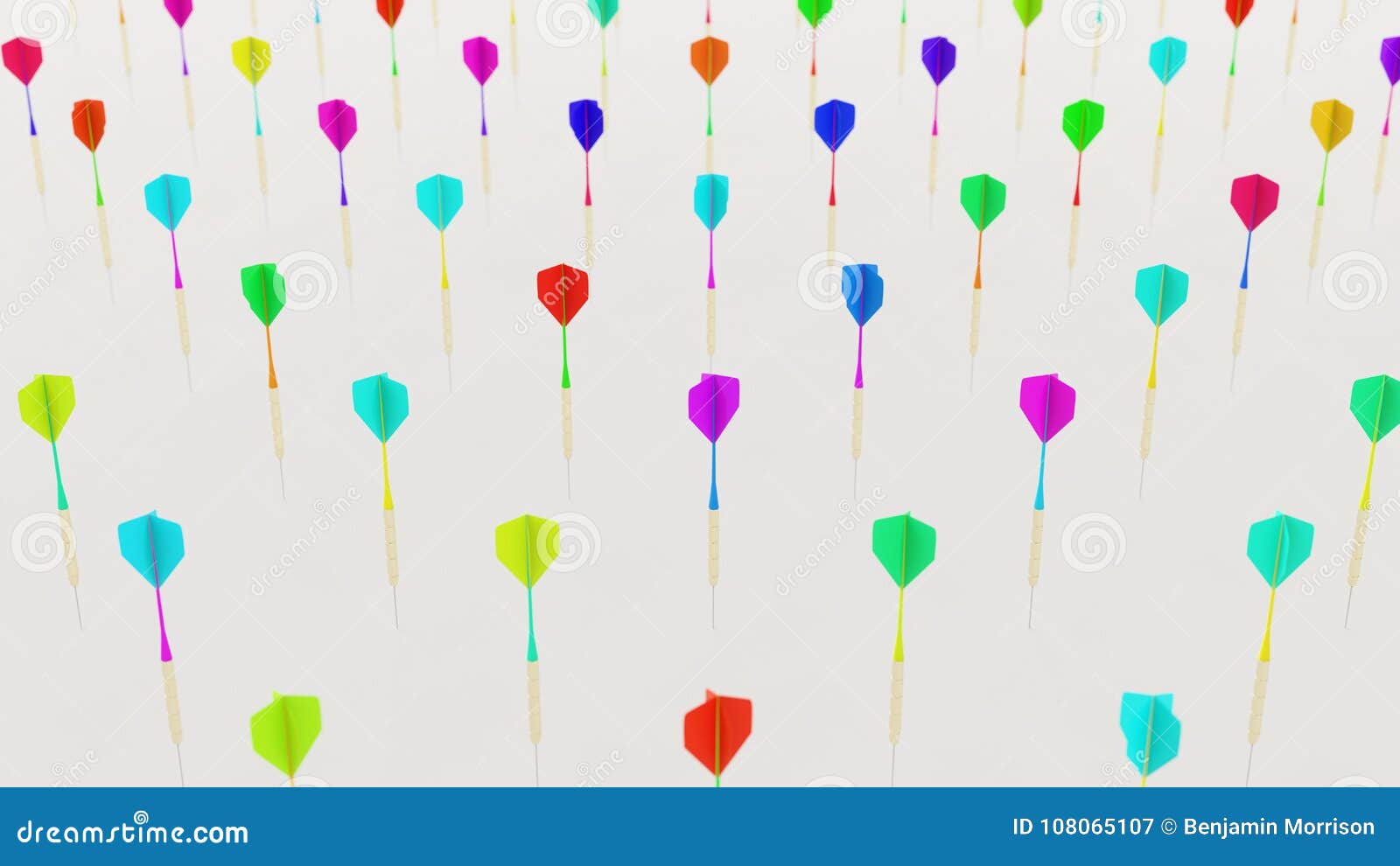 Variously Colored Playing Darts in a Tight Even Grid on a Simple ...