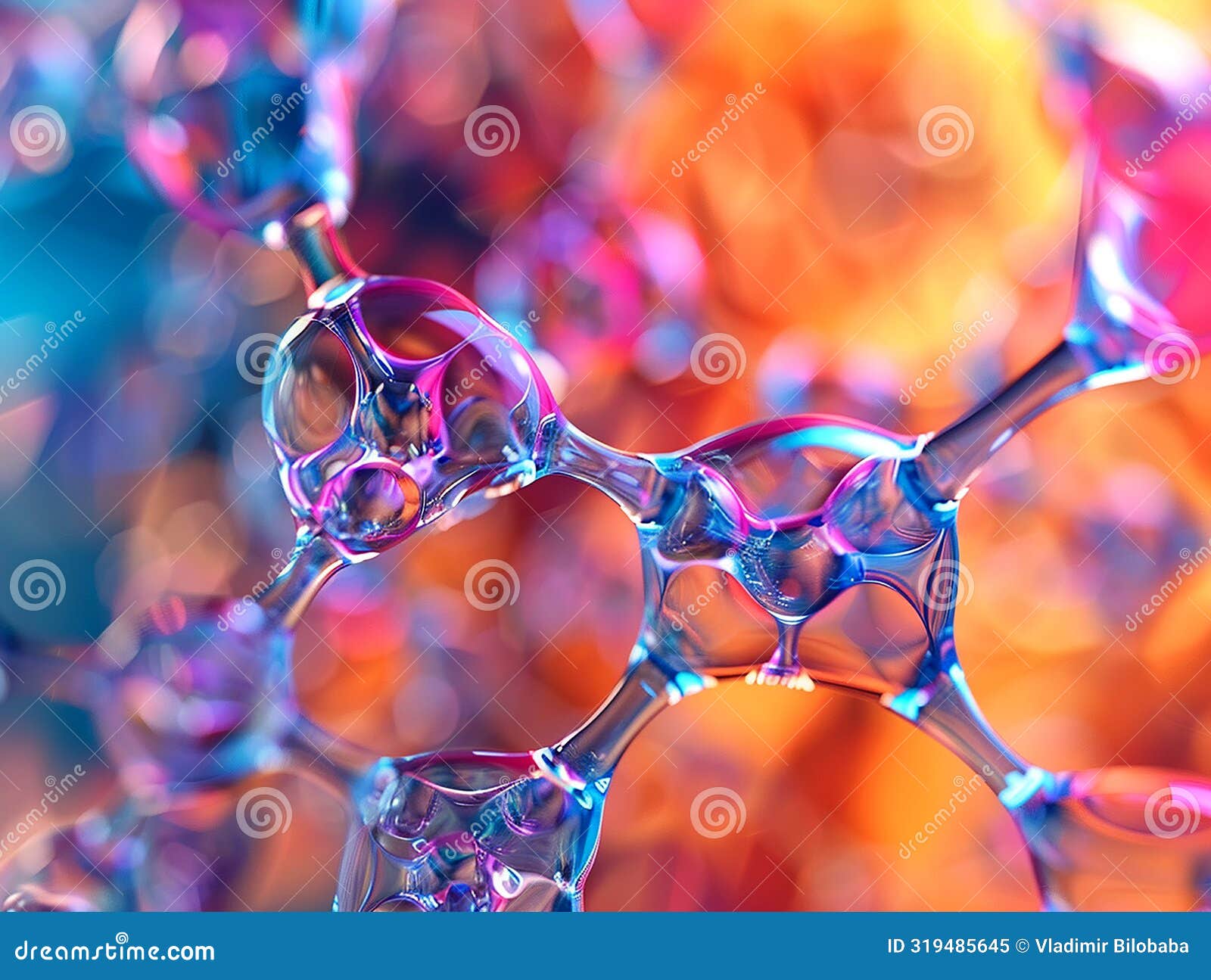 Close Up of Bubbles Cluster Stock Illustration - Illustration of ...