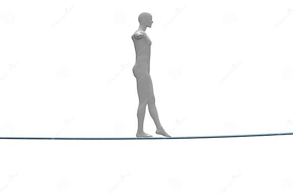 Tight rope stock illustration. Illustration of circus - 16849883