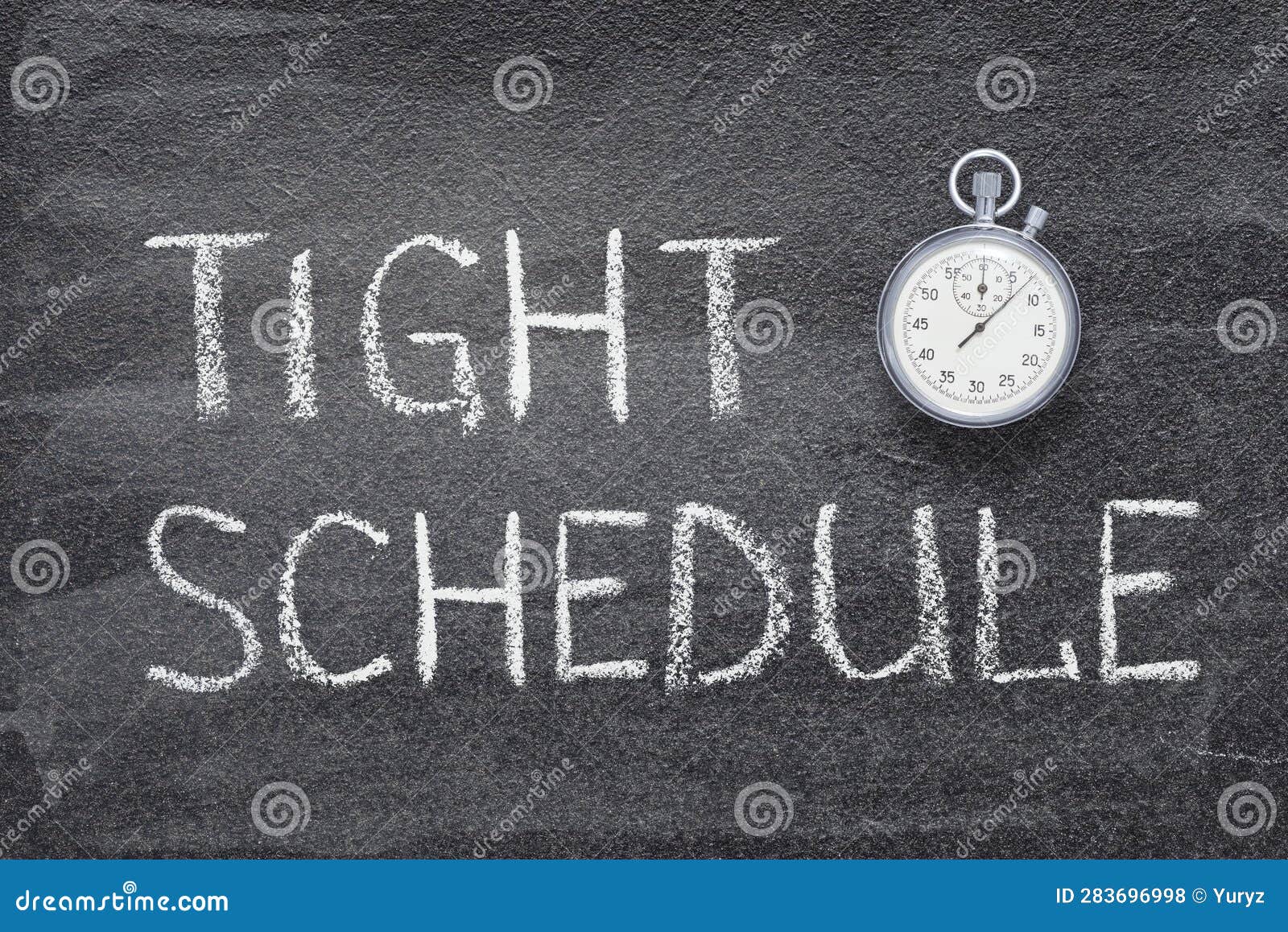 Tight schedule watch stock photo. Image of symbol, precise - 283696998