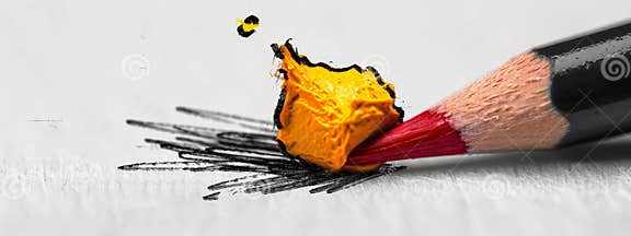 A Tight Shot of a Pencil with Its Sharpened Tip Emerging from a ...