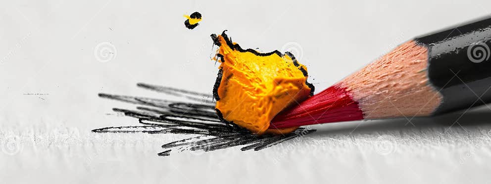 A Tight Shot of a Pencil with Its Sharpened Tip Emerging from a ...