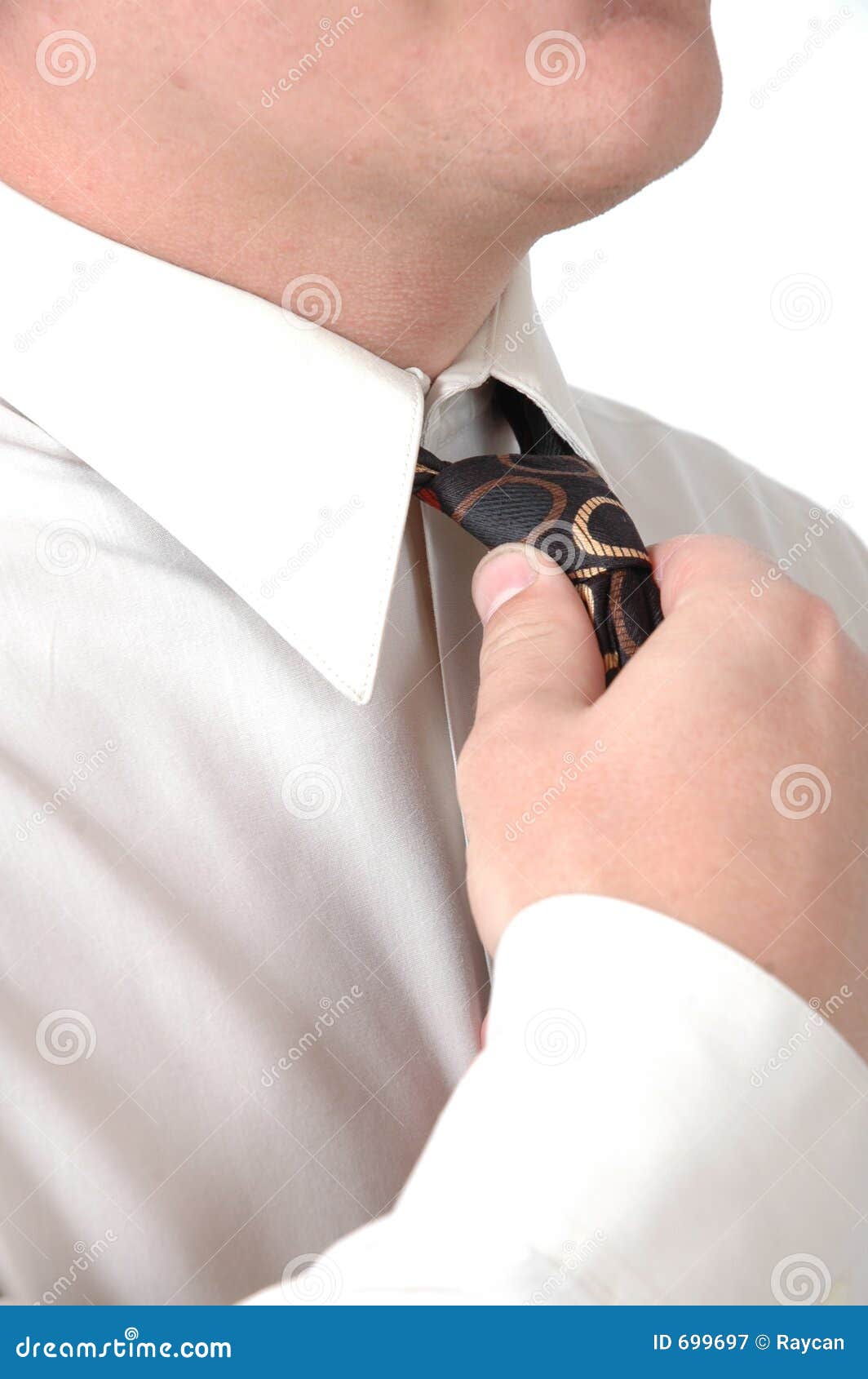 Tighten the Tie stock image. Image of chest, detailed, black - 699697