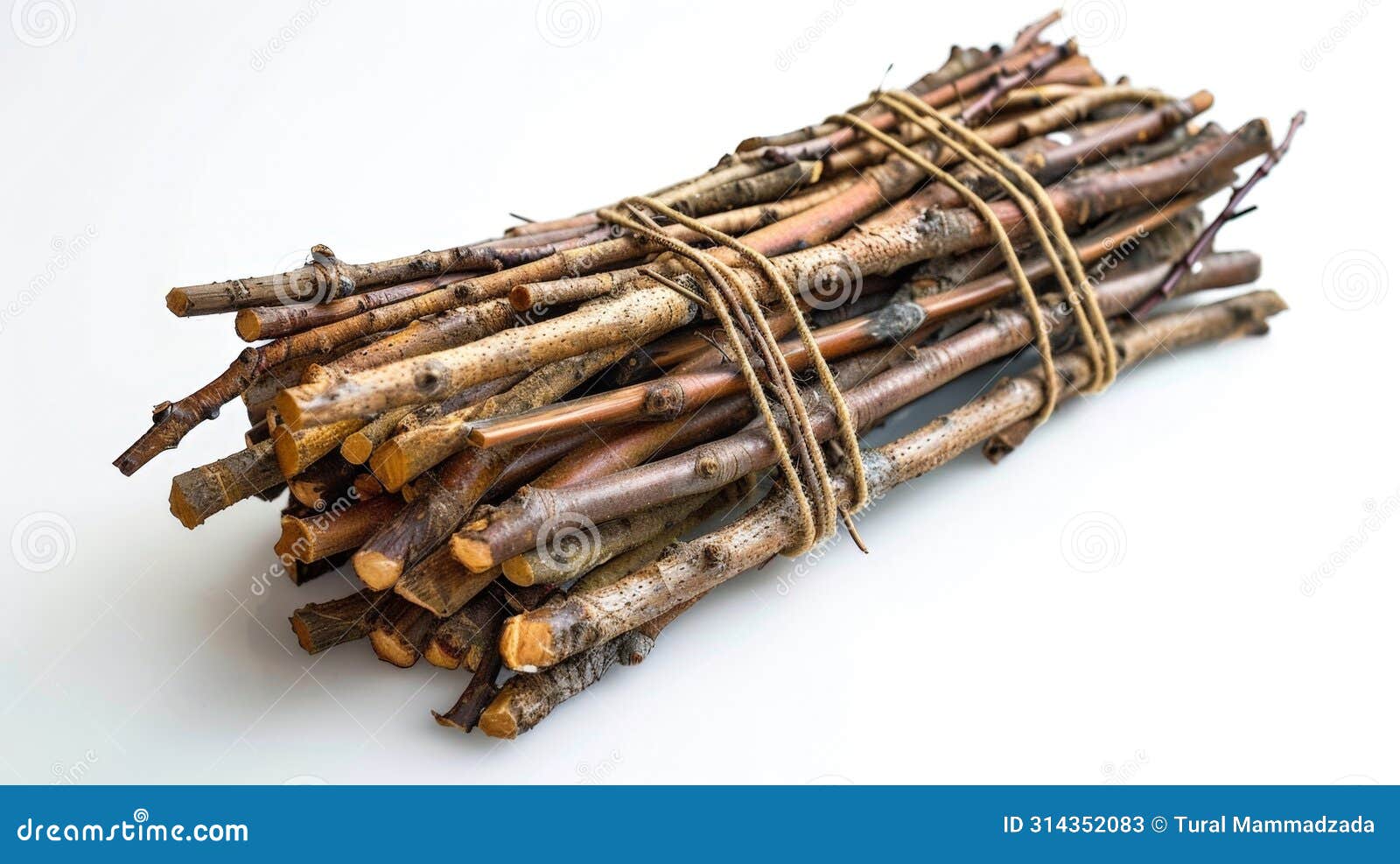 Bundle of Sticks on White Surface Stock Image - Image of isolated ...