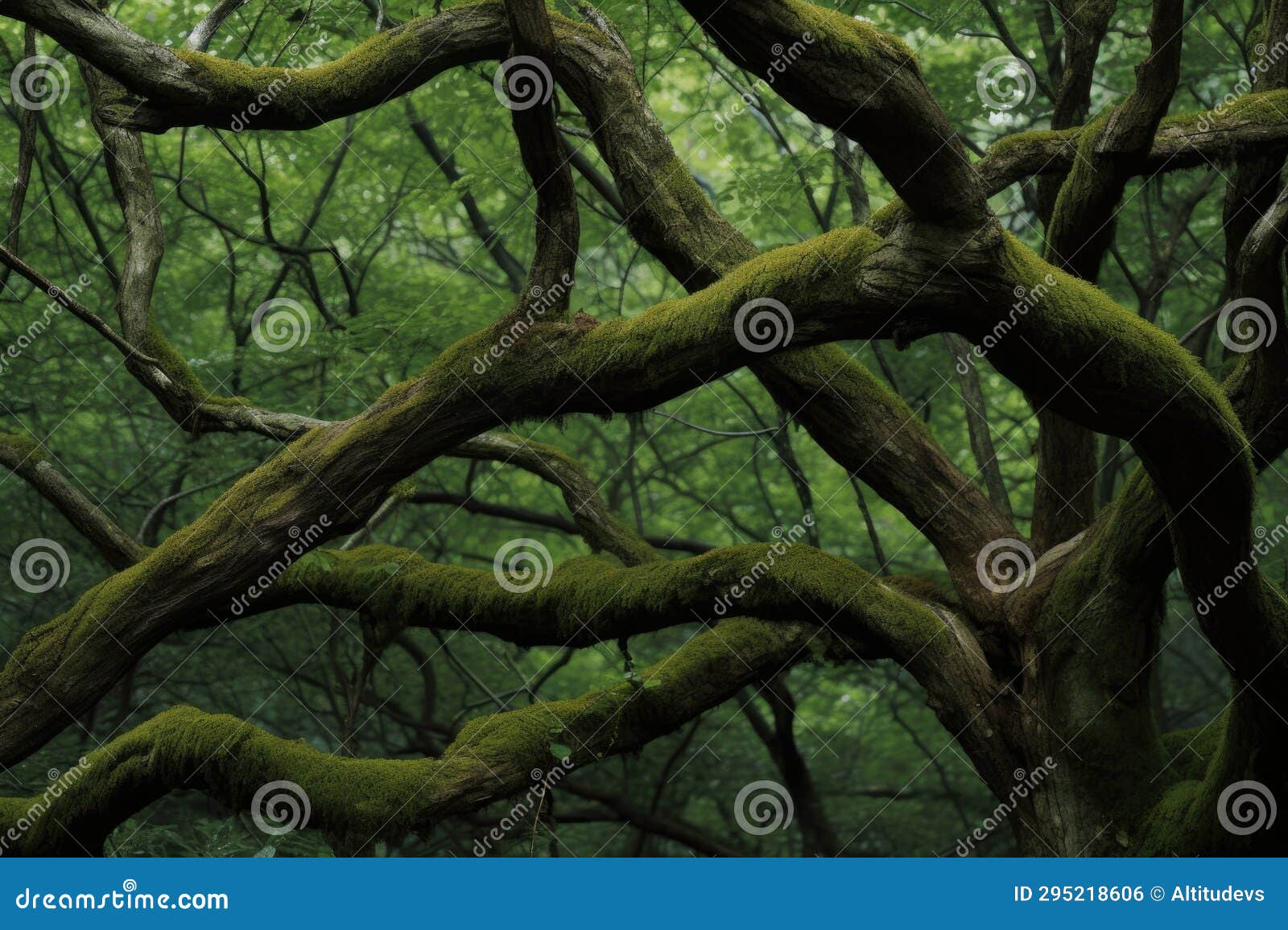 Tightly-intertwined Branches of Two Trees Stock Photo - Image of growth ...