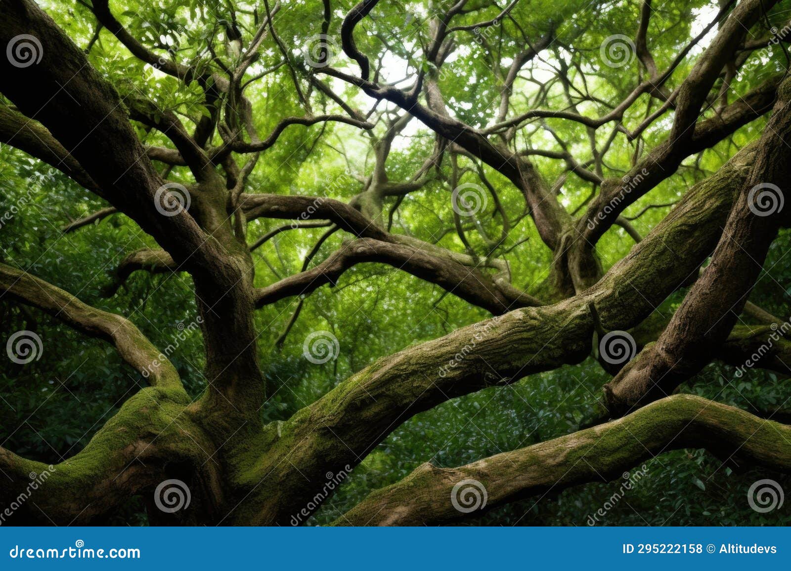 Tightly-intertwined Branches of Two Trees Stock Photo - Image of unity ...