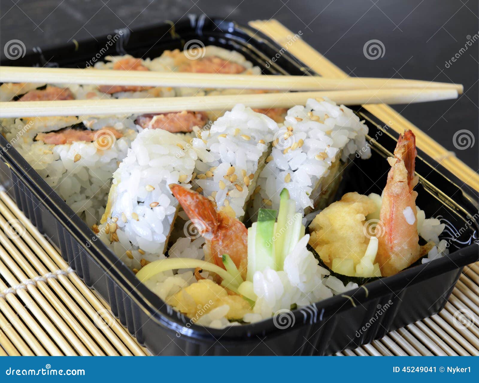 Tightly Packed Sushi Rolls on Platter Stock Image - Image of japanese ...