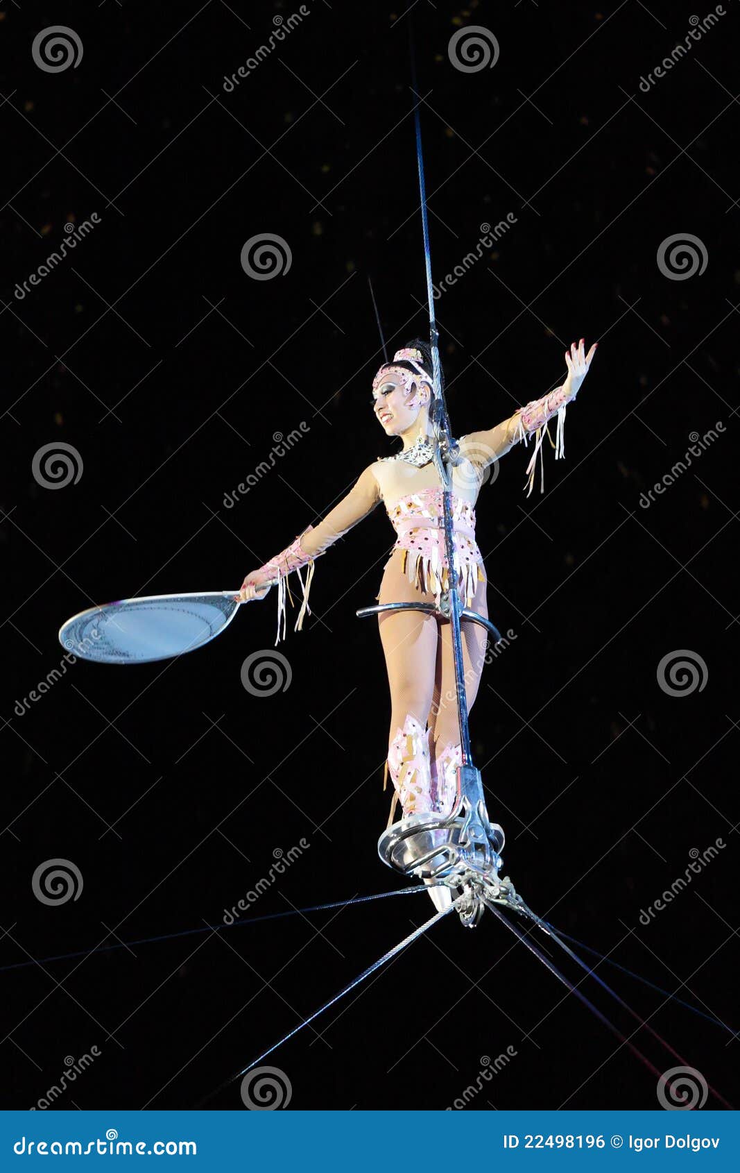Tightrope walker editorial photo. Image of danger, dome - 22498196