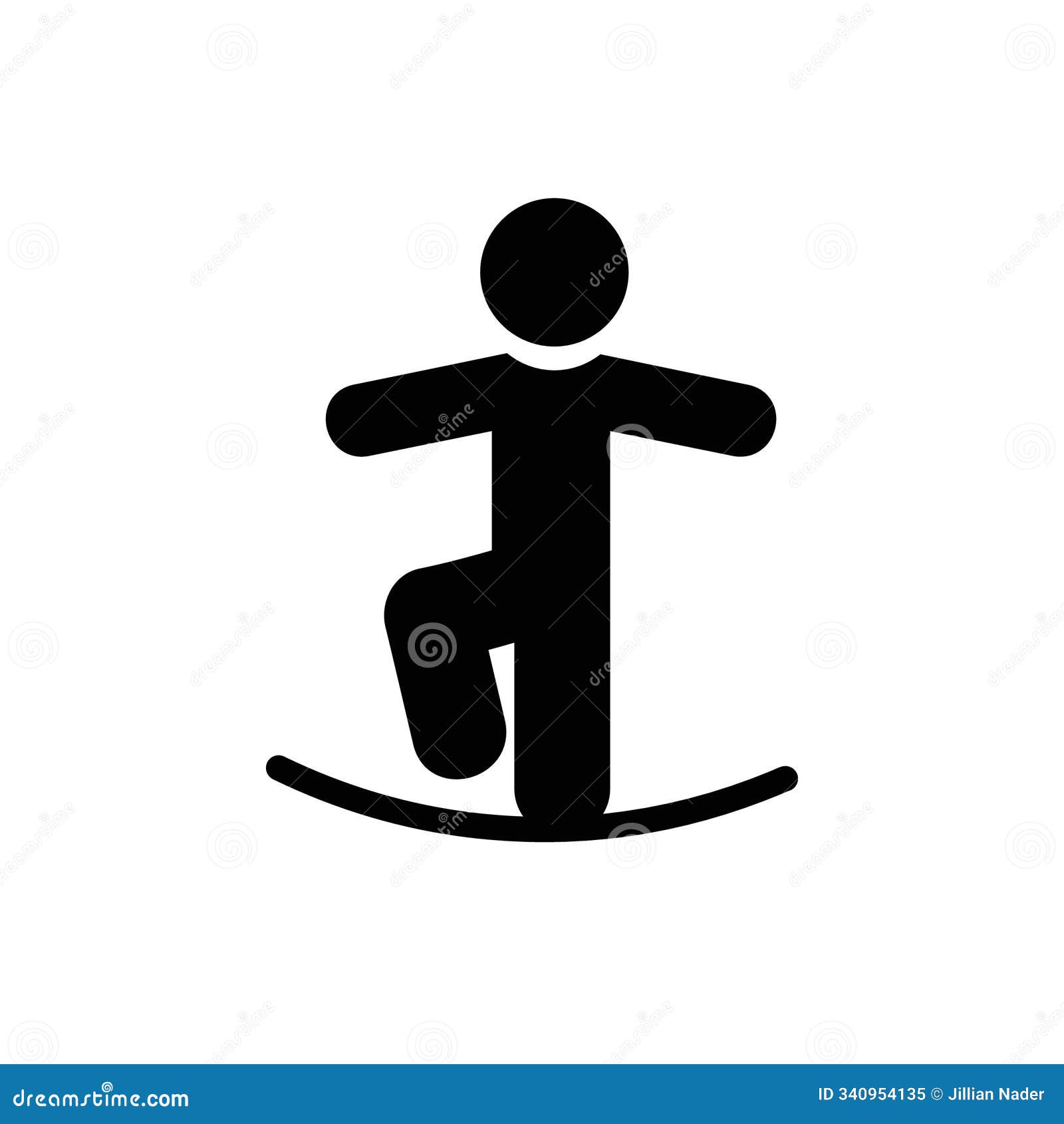 Tightrope Walker Icon Web Design in Vector Stock Vector - Illustration ...